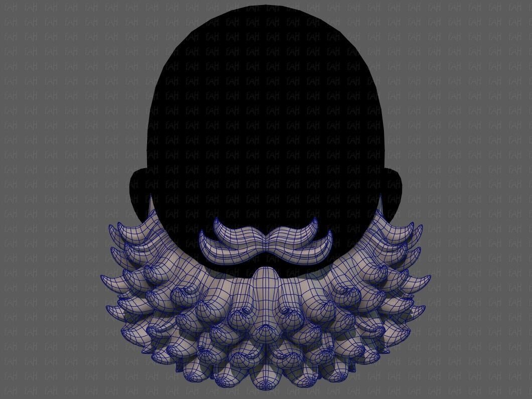 Beard V44 3D model | CGTrader