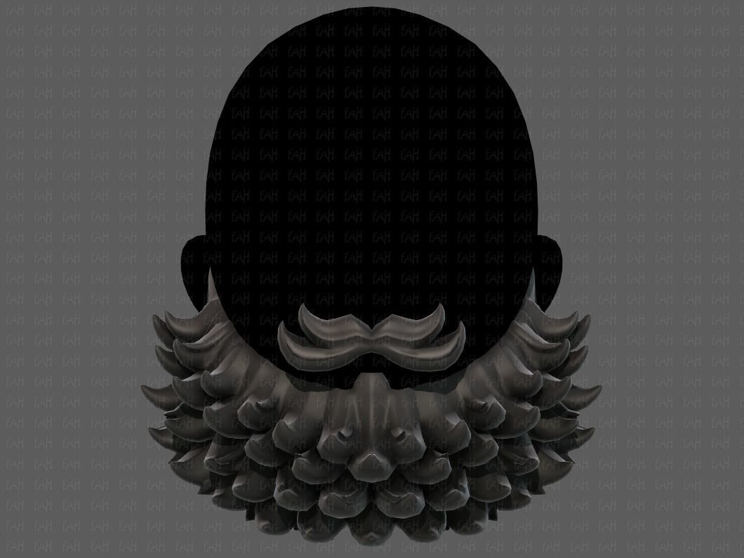 Beard V44 3D model | CGTrader