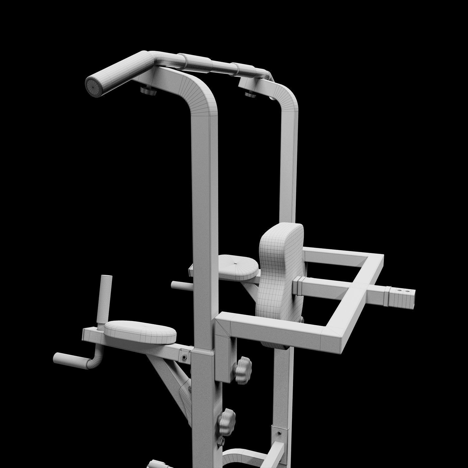 Power Tower Dip Station Pull 3D model | CGTrader