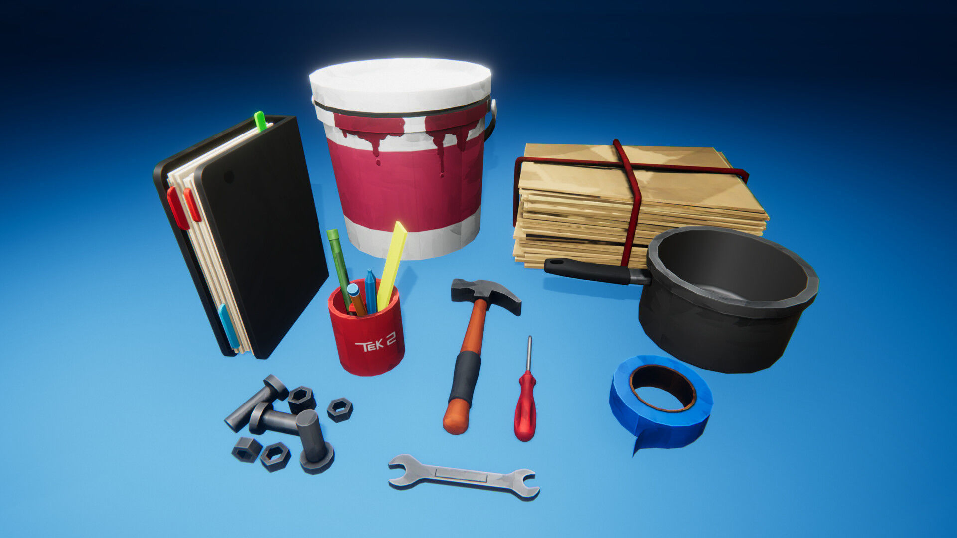 3D model Underground stylized bunker VR / AR / low-poly | CGTrader