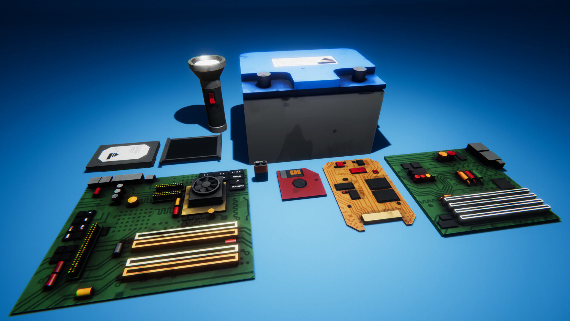 3D model Underground stylized bunker VR / AR / low-poly | CGTrader