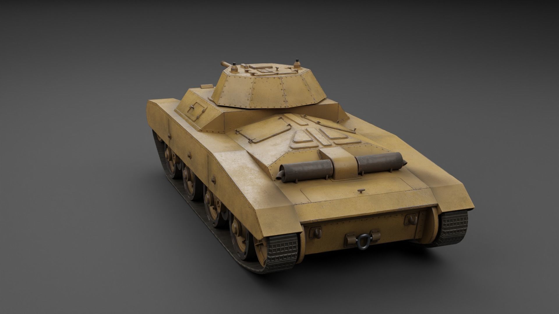3D model Carro Armato Celere Sahariano VR / AR / low-poly | CGTrader