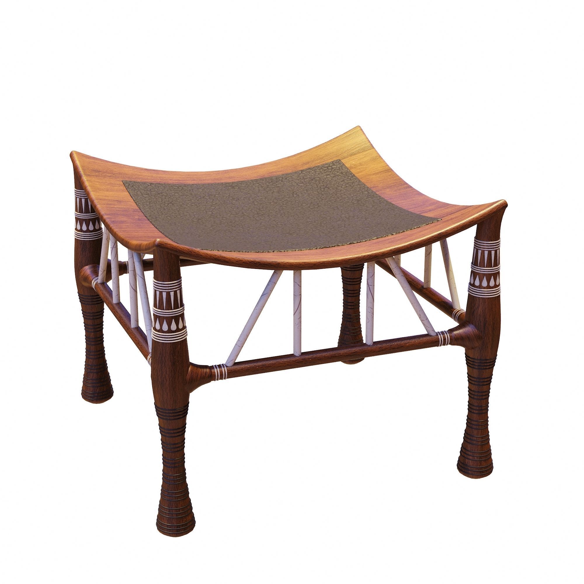 Egyptian Furniture Kit - Thebes Stool 3D model | CGTrader