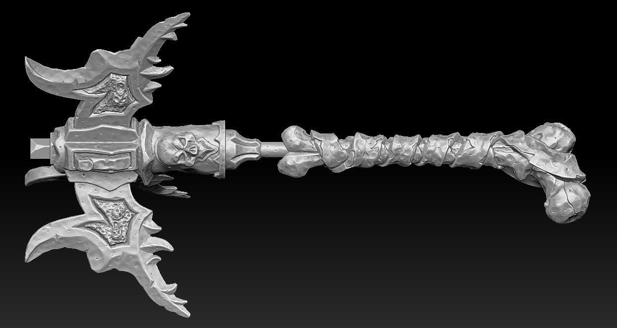 Undead mace 3d print 3D model 3D printable | CGTrader