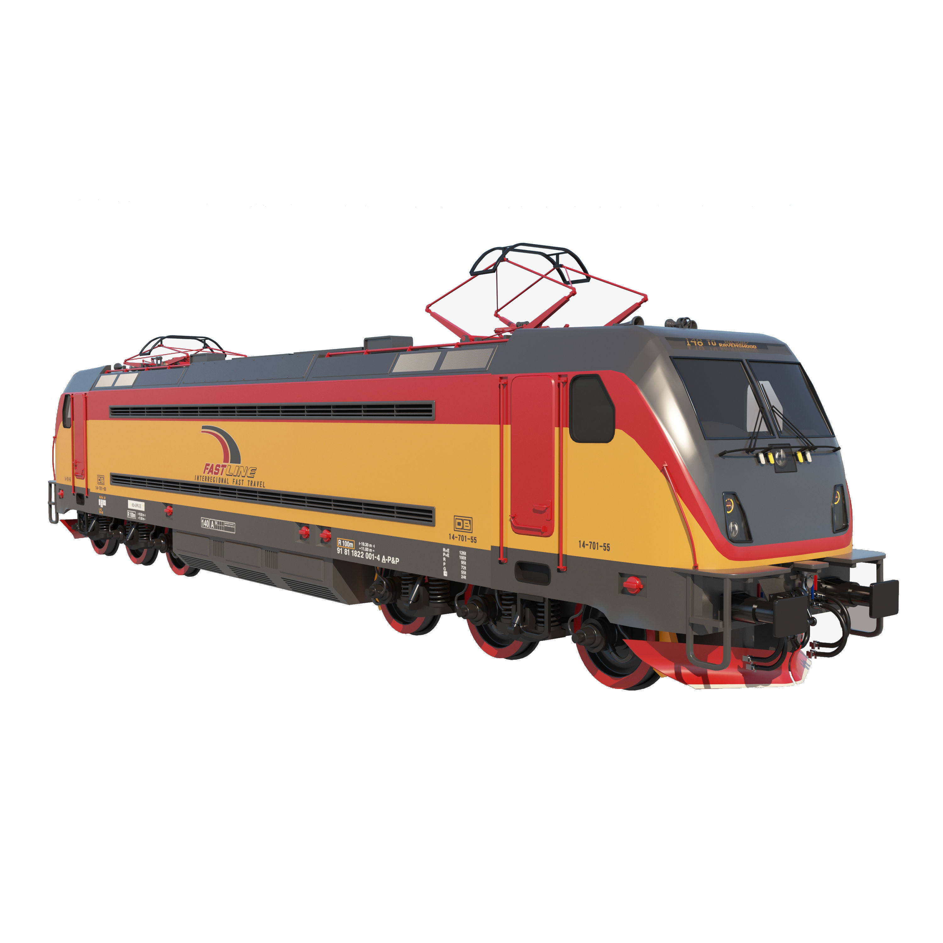 Locomotives pack 3D model | CGTrader