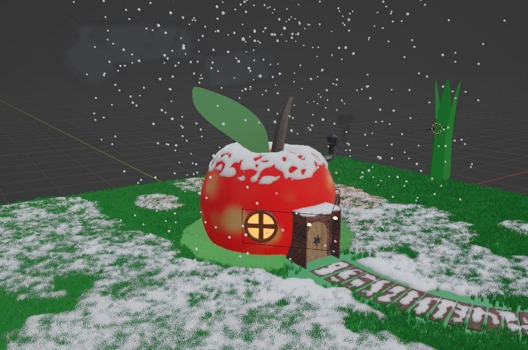 3D model APPLE HOUSE 3D CONCEPT ART VR / AR / low-poly | CGTrader