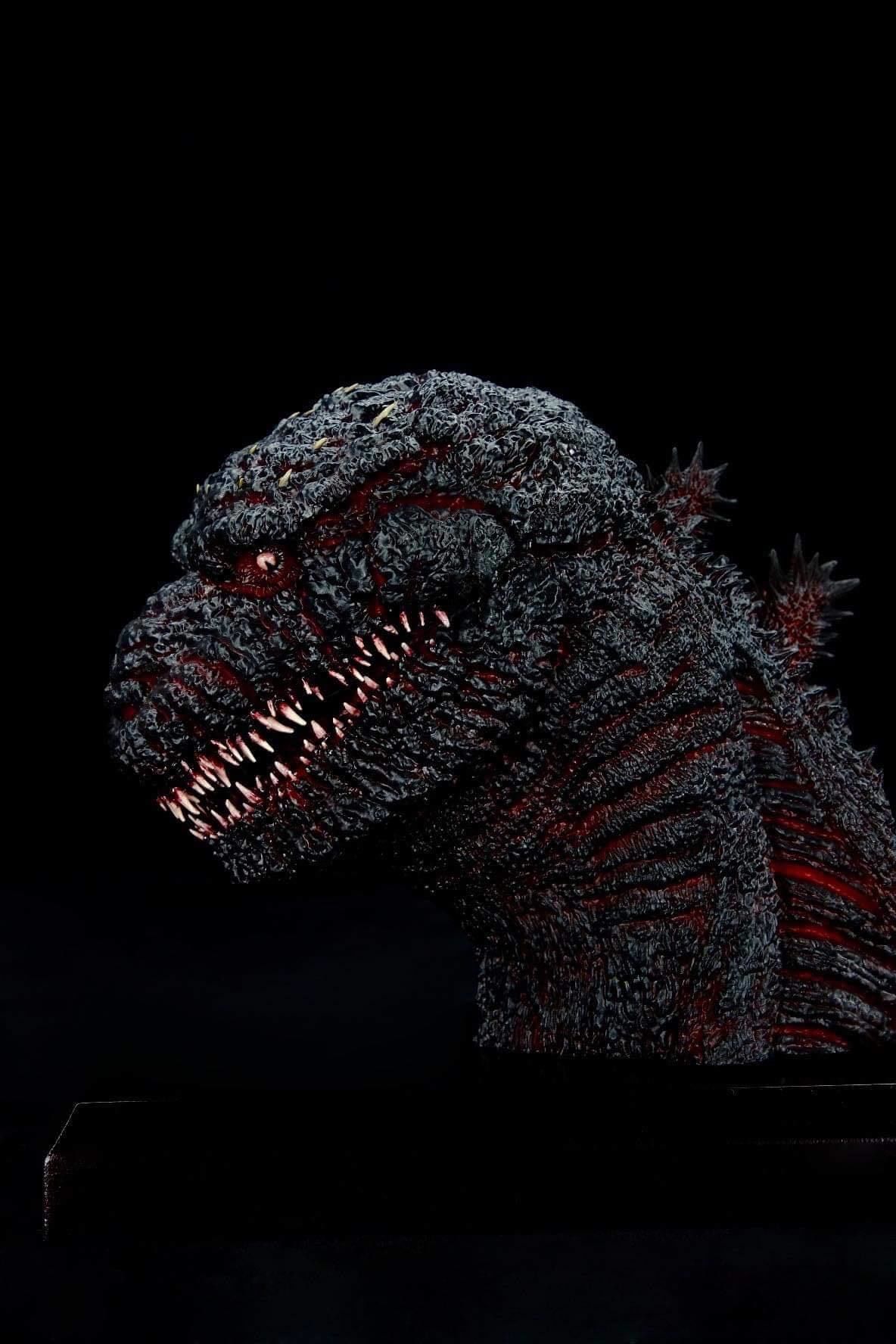 Shin godzilla head sculpture 3D model 3D printable | CGTrader