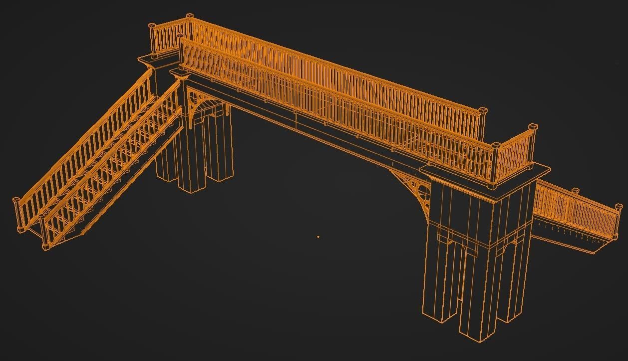 3D model Railway Bridge - Victorian - Dawlish Warren - Brunellian Devon ...