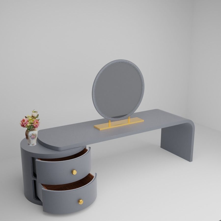 3D model mirror table modern VR / AR / low-poly | CGTrader