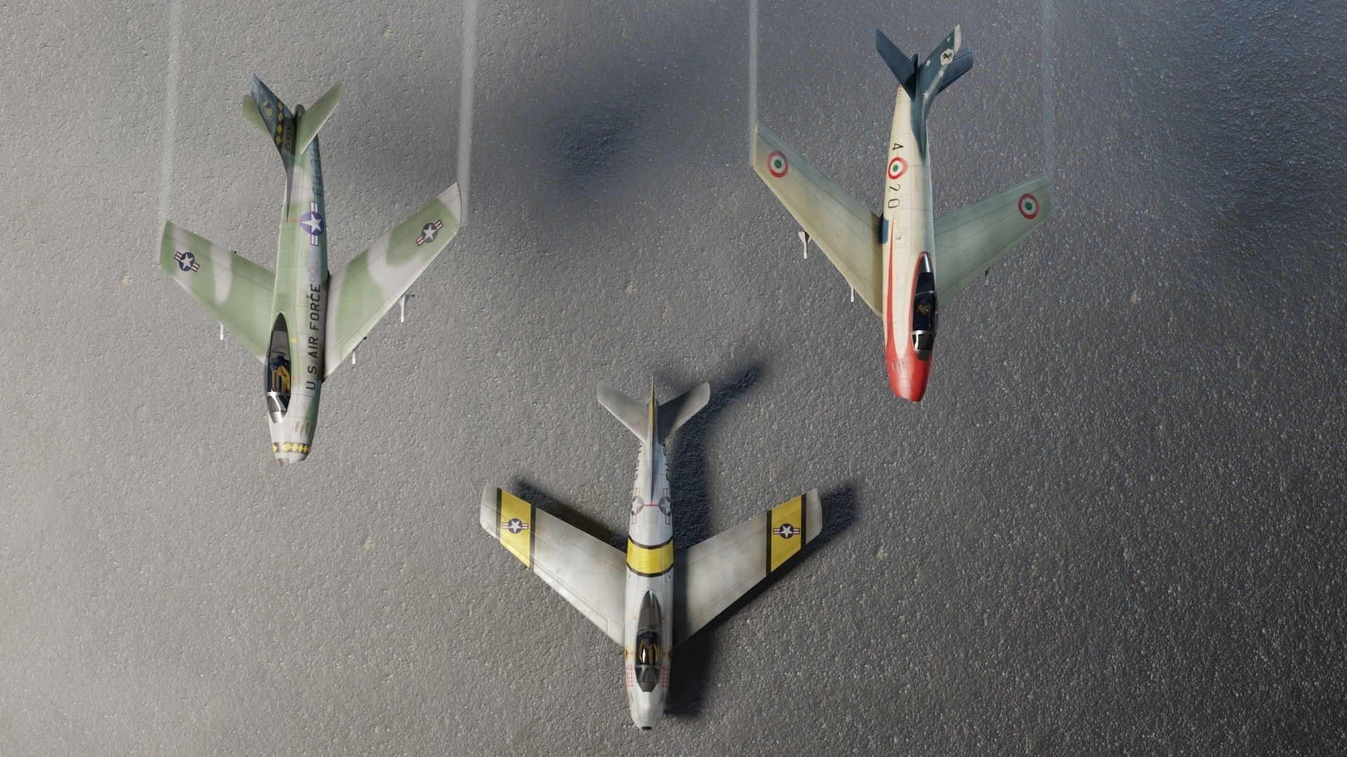 3D model North American F-86 Sabre VR / AR / low-poly | CGTrader