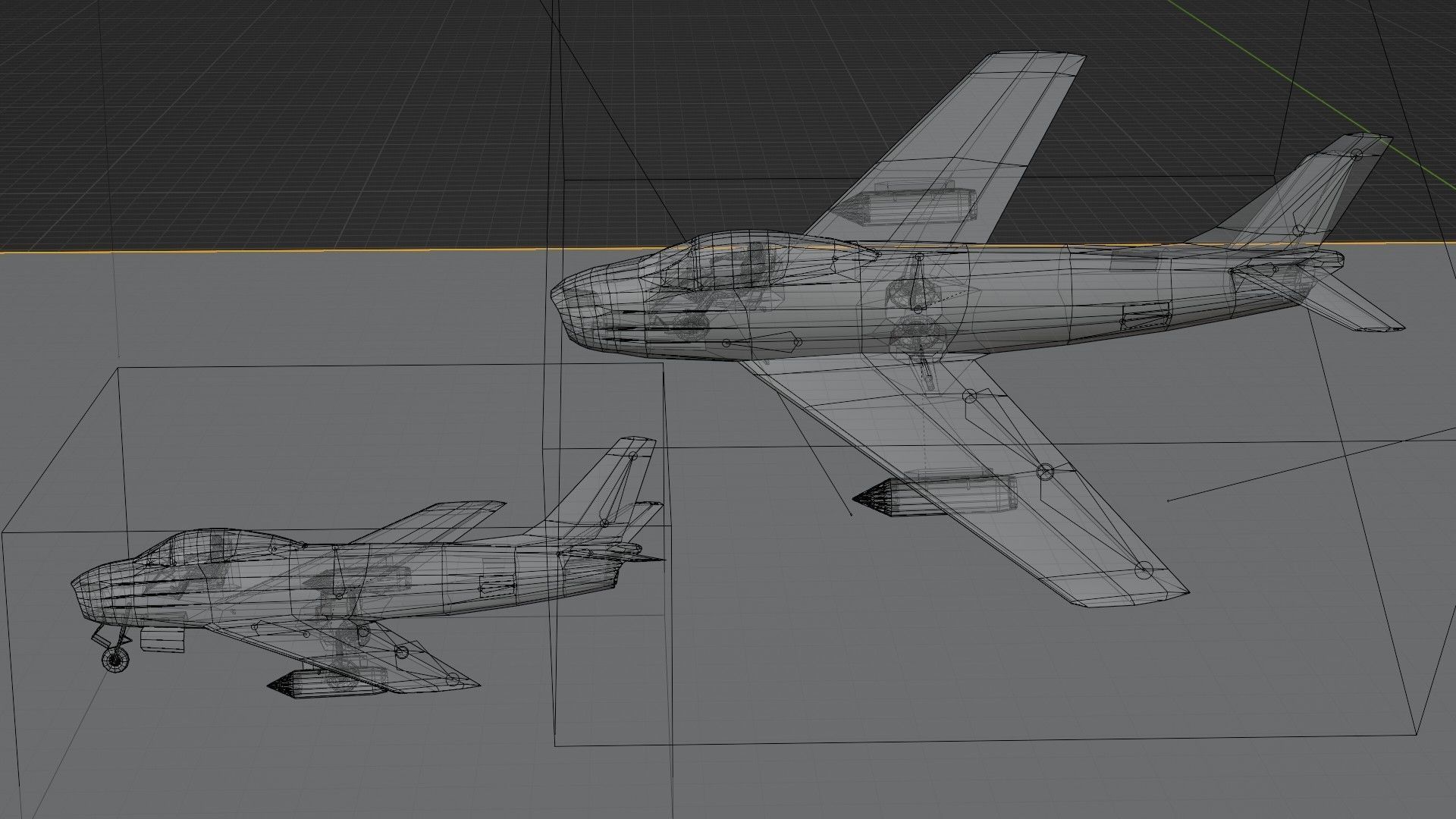 3D model North American F-86 Sabre VR / AR / low-poly | CGTrader