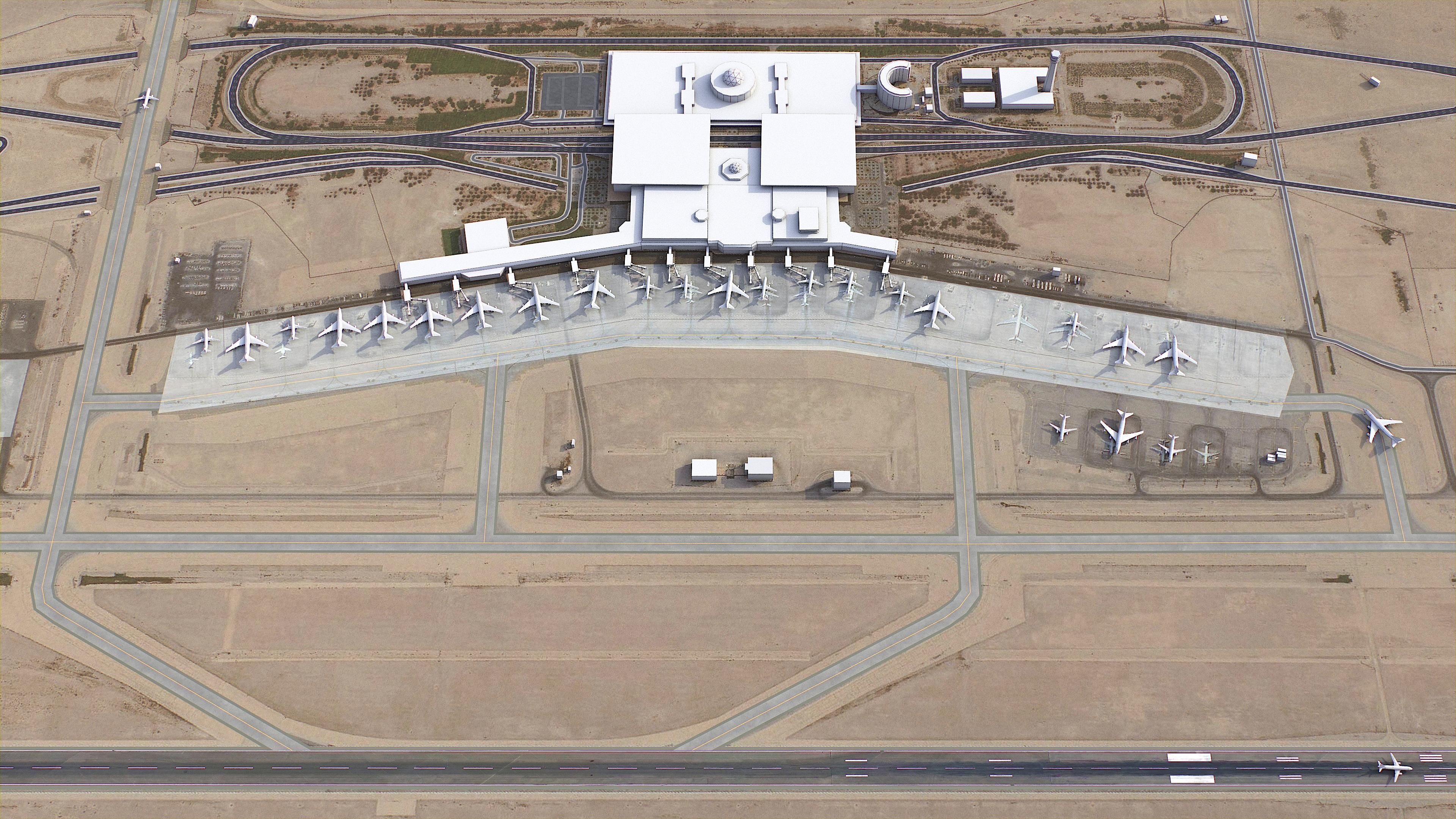 3D model Dammam Airport VR / AR / low-poly | CGTrader