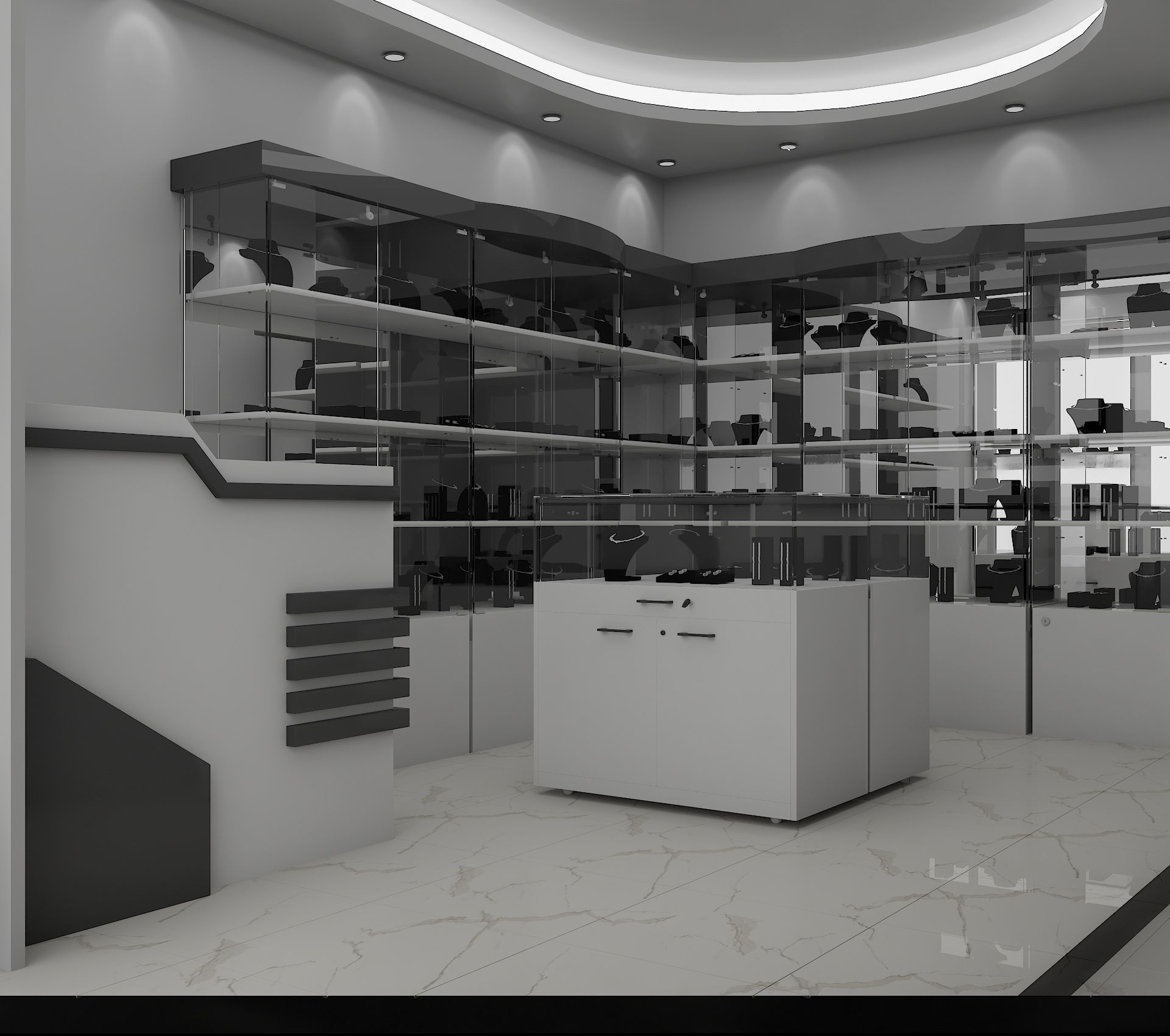 silver luxury 3D model | CGTrader