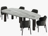 Porada Berry Dining table and Abby Chair 3D model | CGTrader
