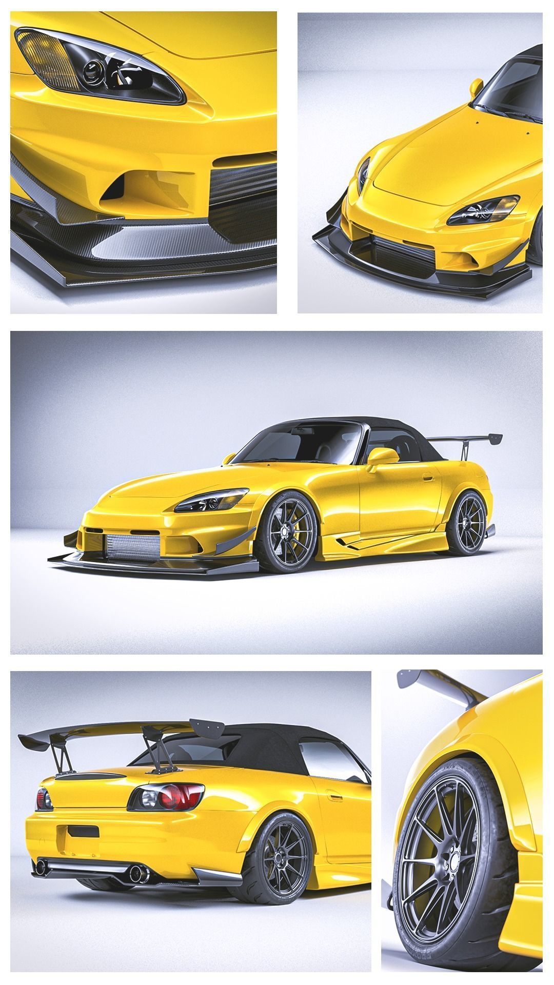 Honda S2ooo AP1 Voltex 3D model | CGTrader
