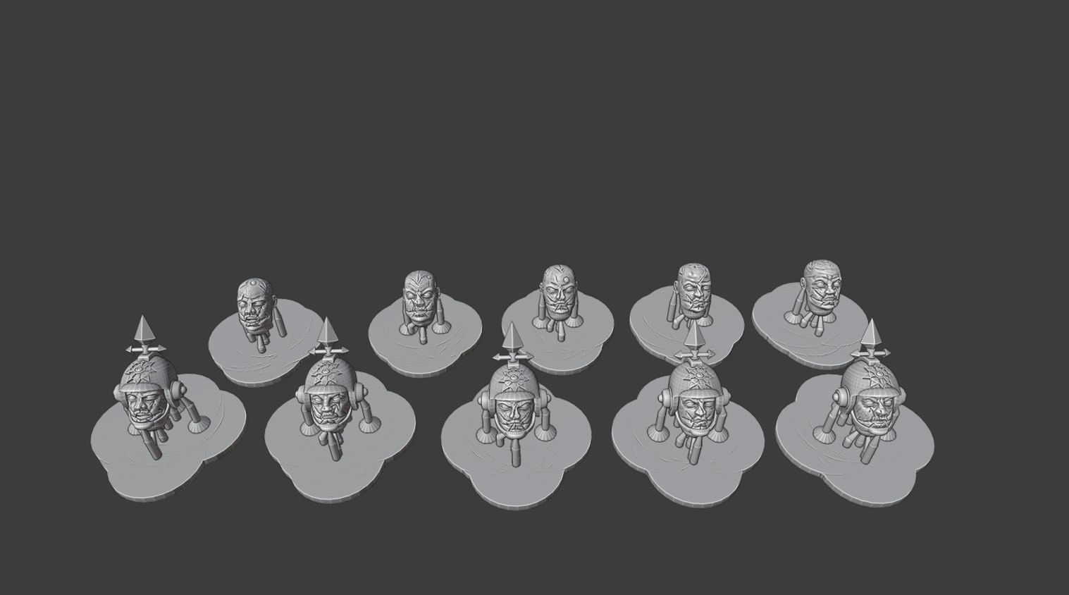 Hive-City Guard Blooded and Cultist Kill Team Bits 3D model 3D printable | CGTrader