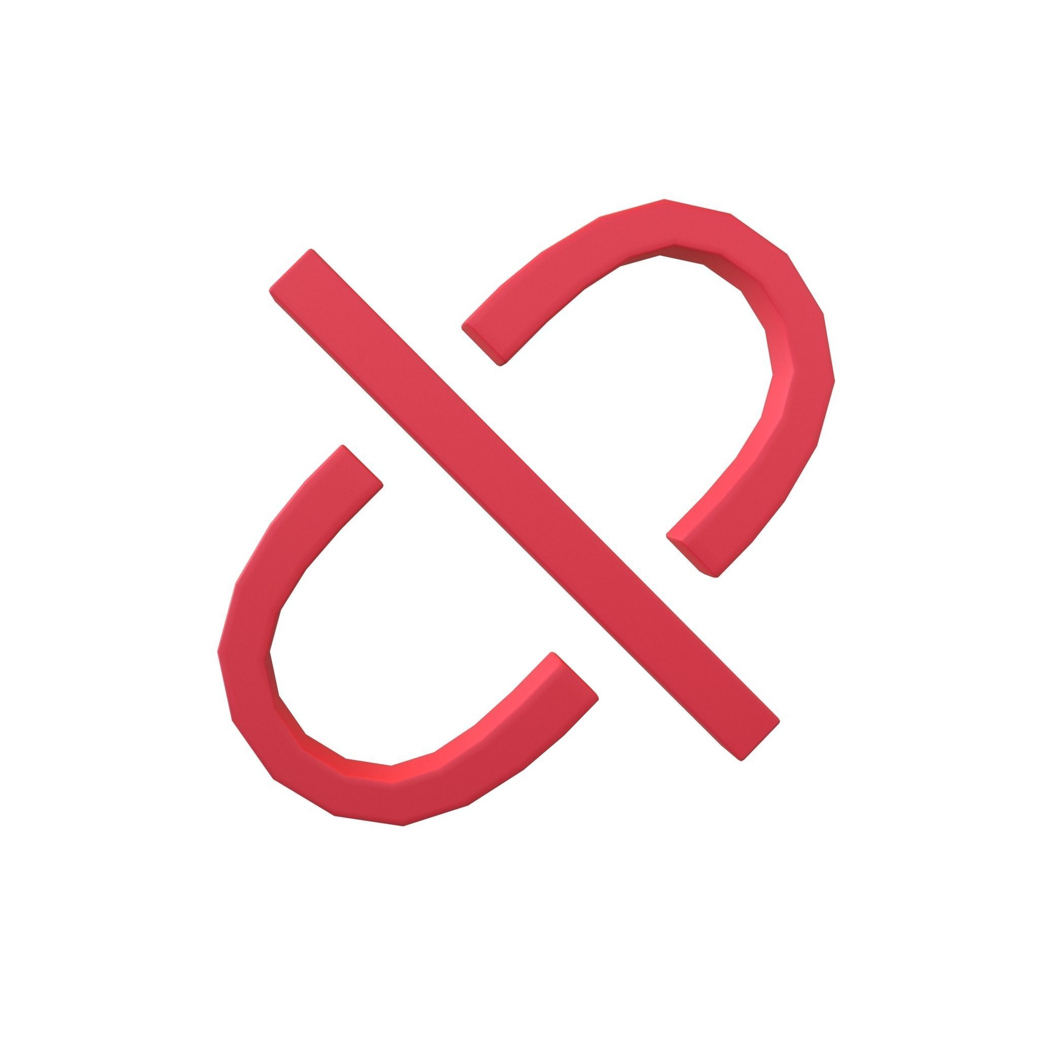 3D model Disconnect Symbol v1 002 VR / AR / low-poly | CGTrader