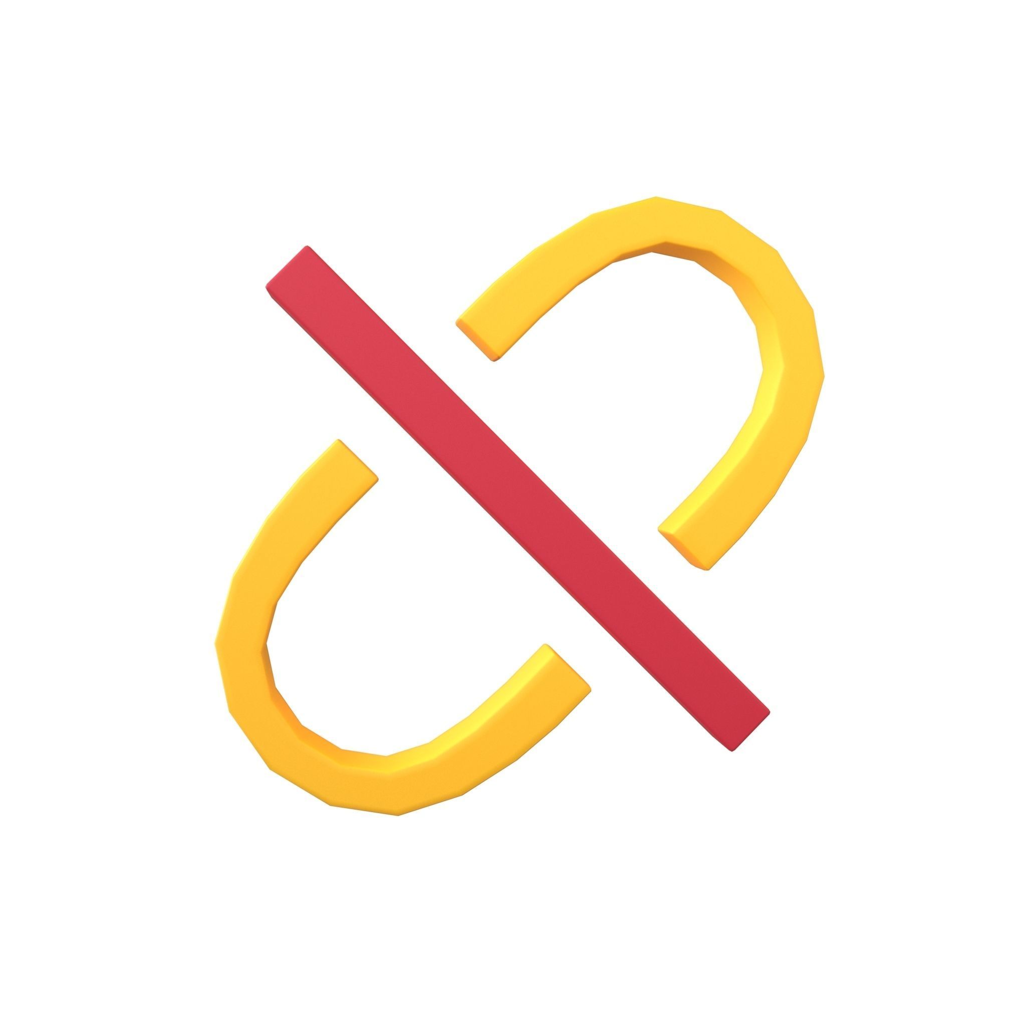 3D model Disconnect Symbol v1 004 VR / AR / low-poly | CGTrader