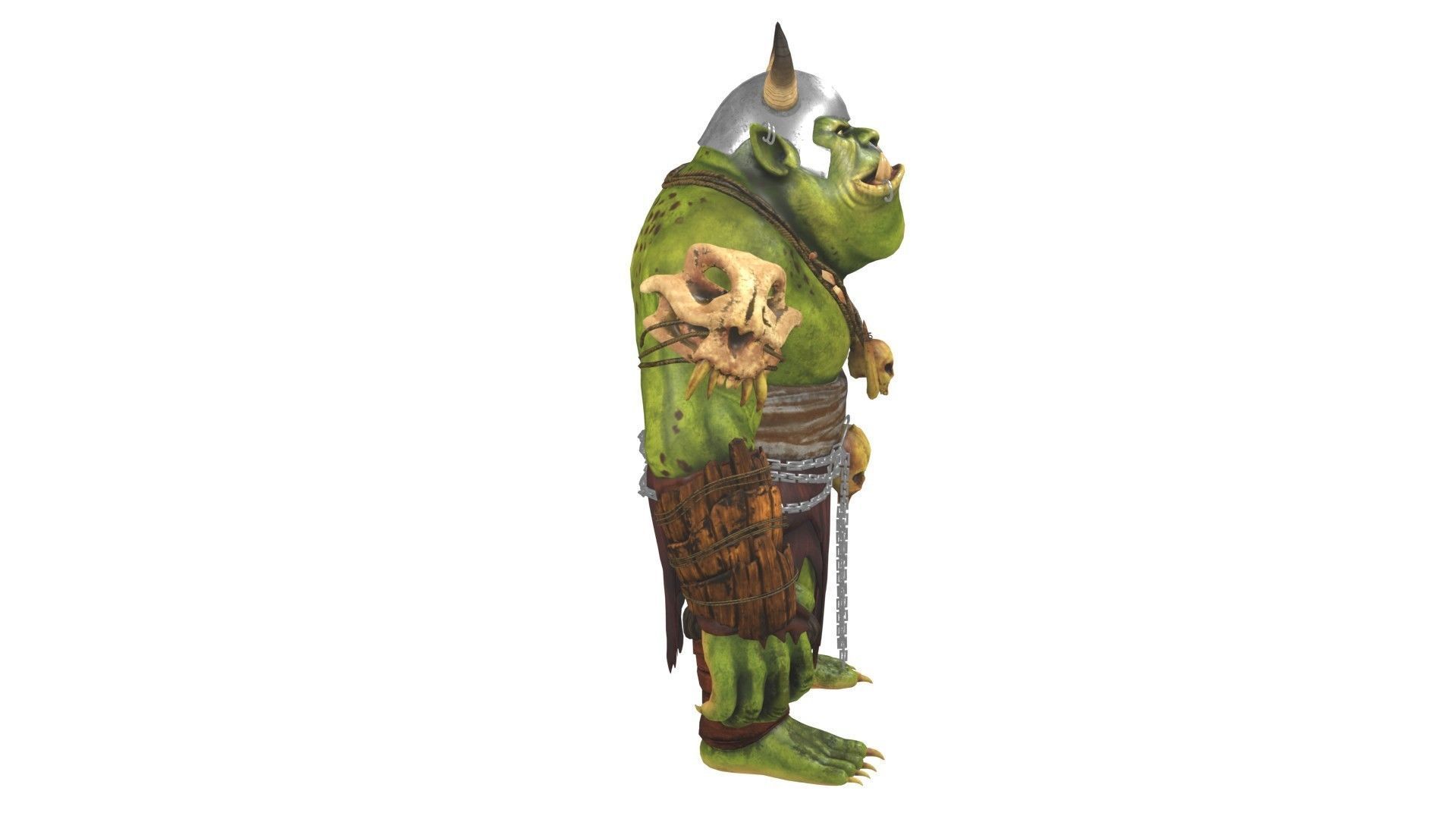 Troll with horns and armor free 3D model | CGTrader