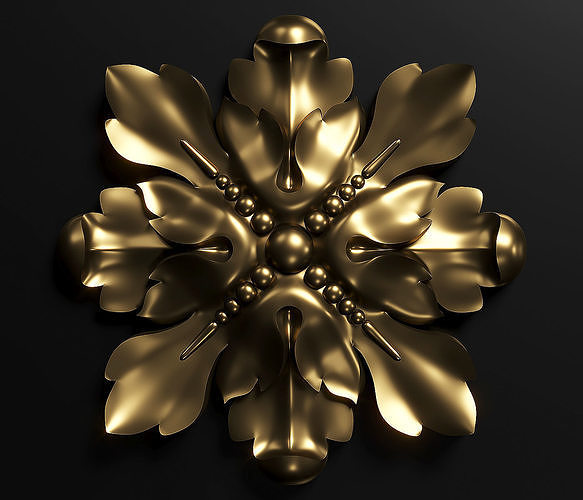 Rosette 05 3D model | CGTrader
