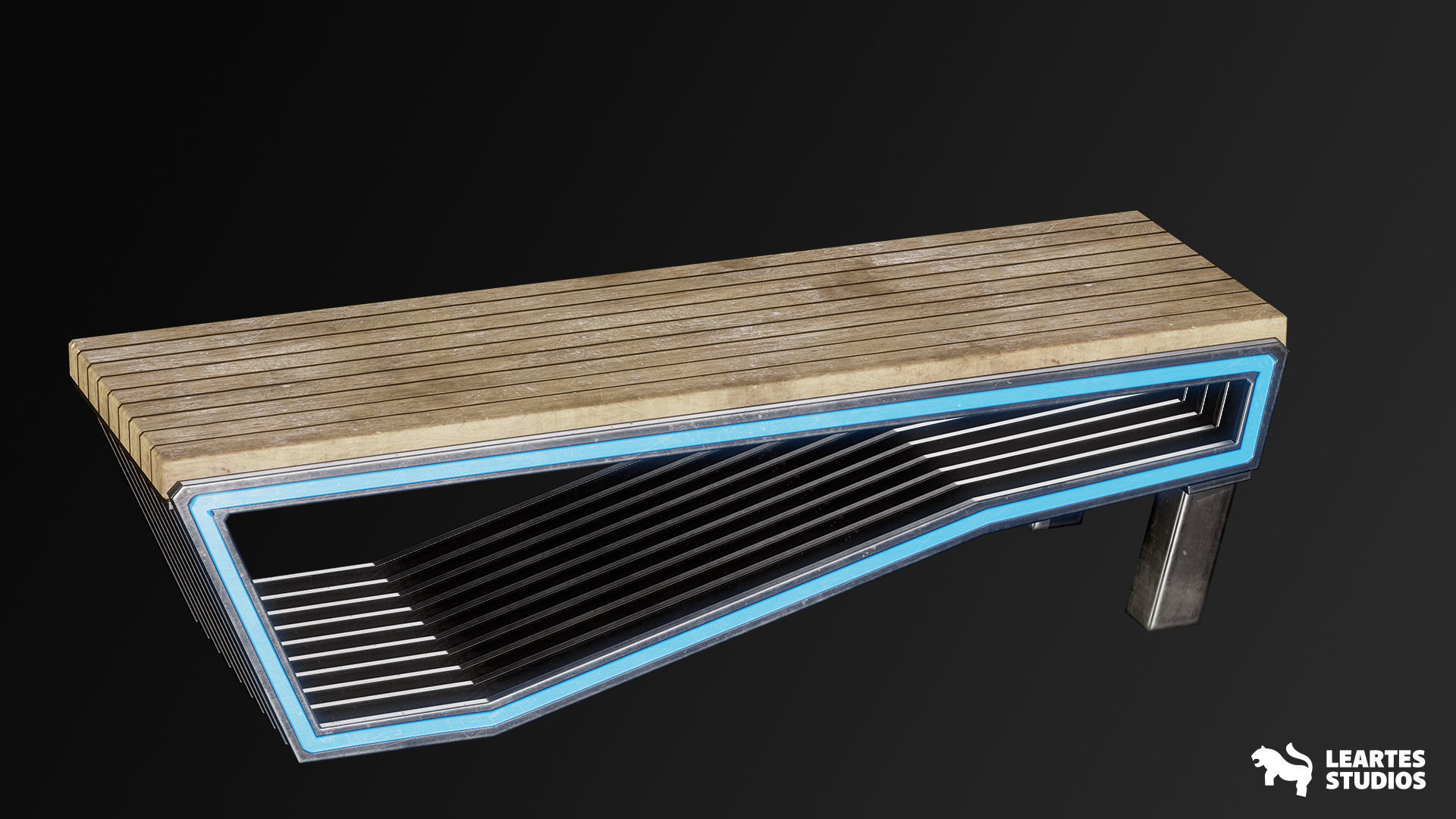 3D model Cyberpunk Benches VR / AR / low-poly | CGTrader