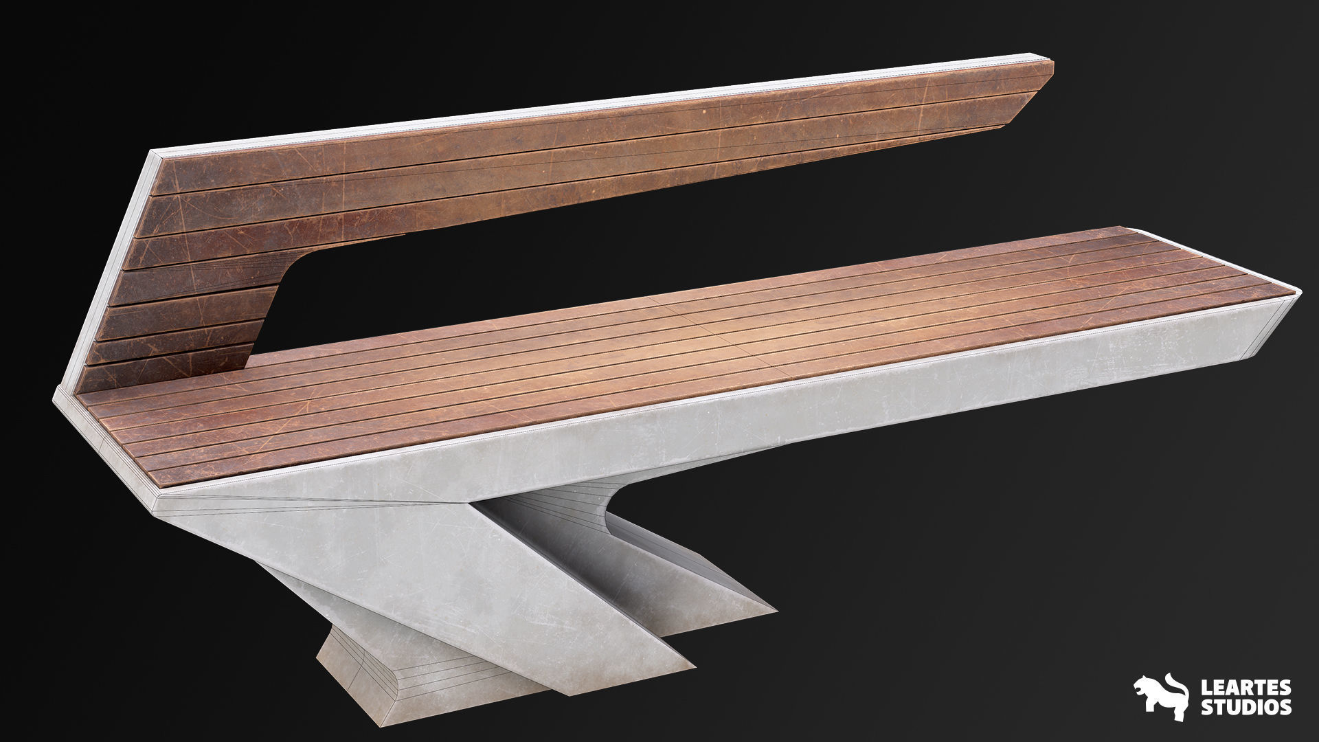 3D model Cyberpunk Benches VR / AR / low-poly | CGTrader