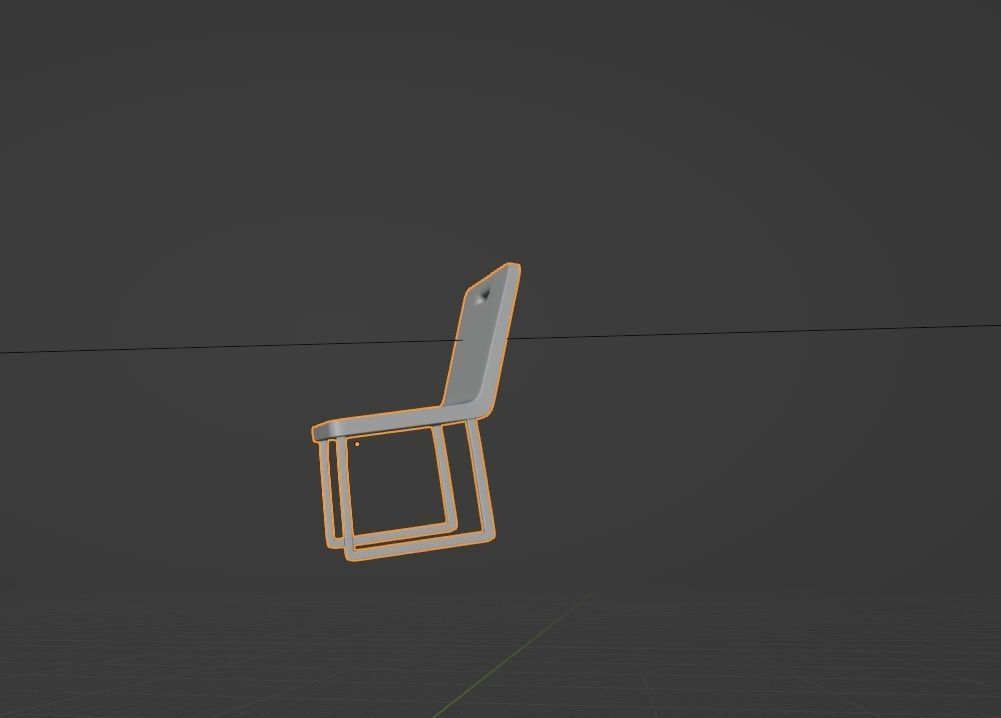 students chair model free 3D model | CGTrader