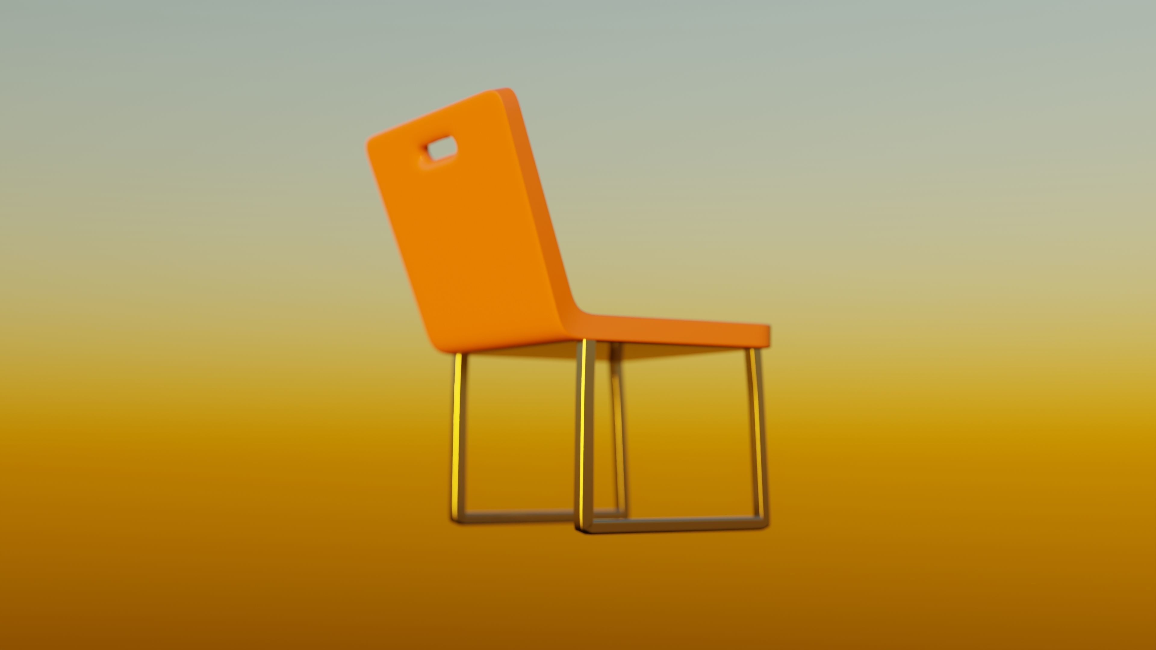 students chair model free 3D model | CGTrader