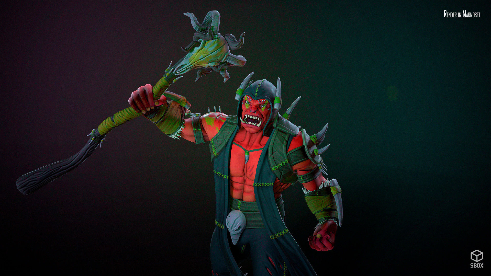 3D model Orc Shaman 1 Game Ready 3D model VR / AR / low-poly | CGTrader