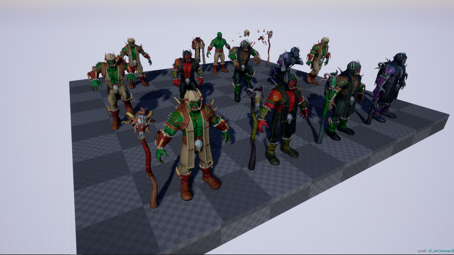 3D model Orc Shaman 1 Game Ready 3D model VR / AR / low-poly | CGTrader