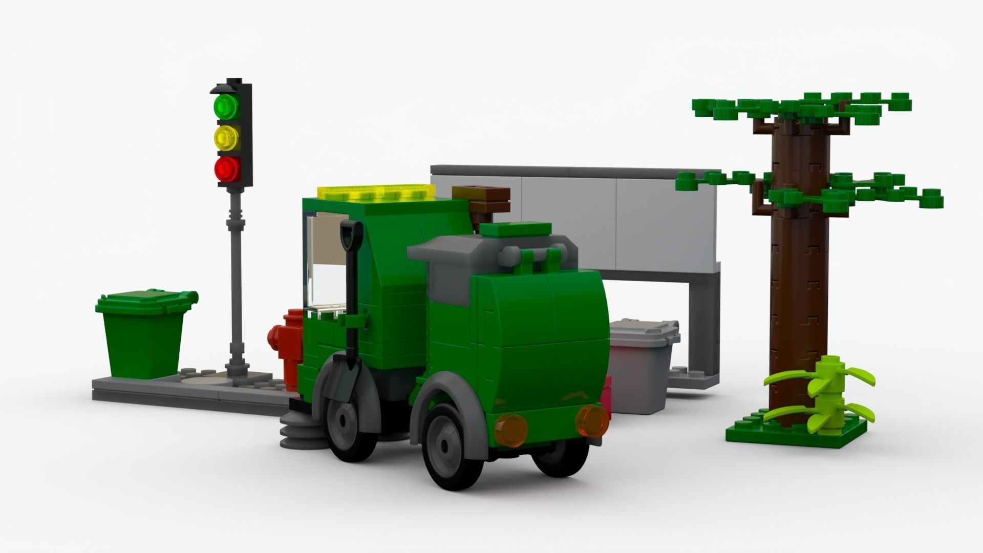 3D model Lego City Cleaning Pack VR / AR / low-poly | CGTrader
