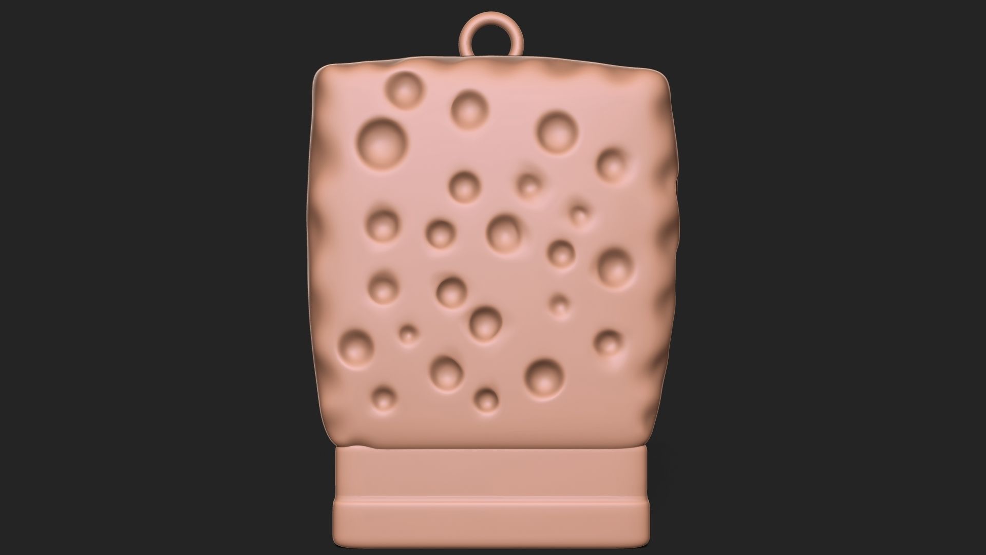 SpongeBob Keychain 3D model 3D printable | CGTrader