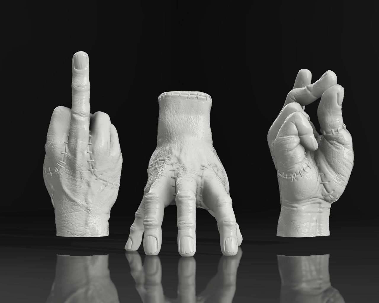 Wednesday - The Thing hand of the Addams family 3D model 3D printable ...