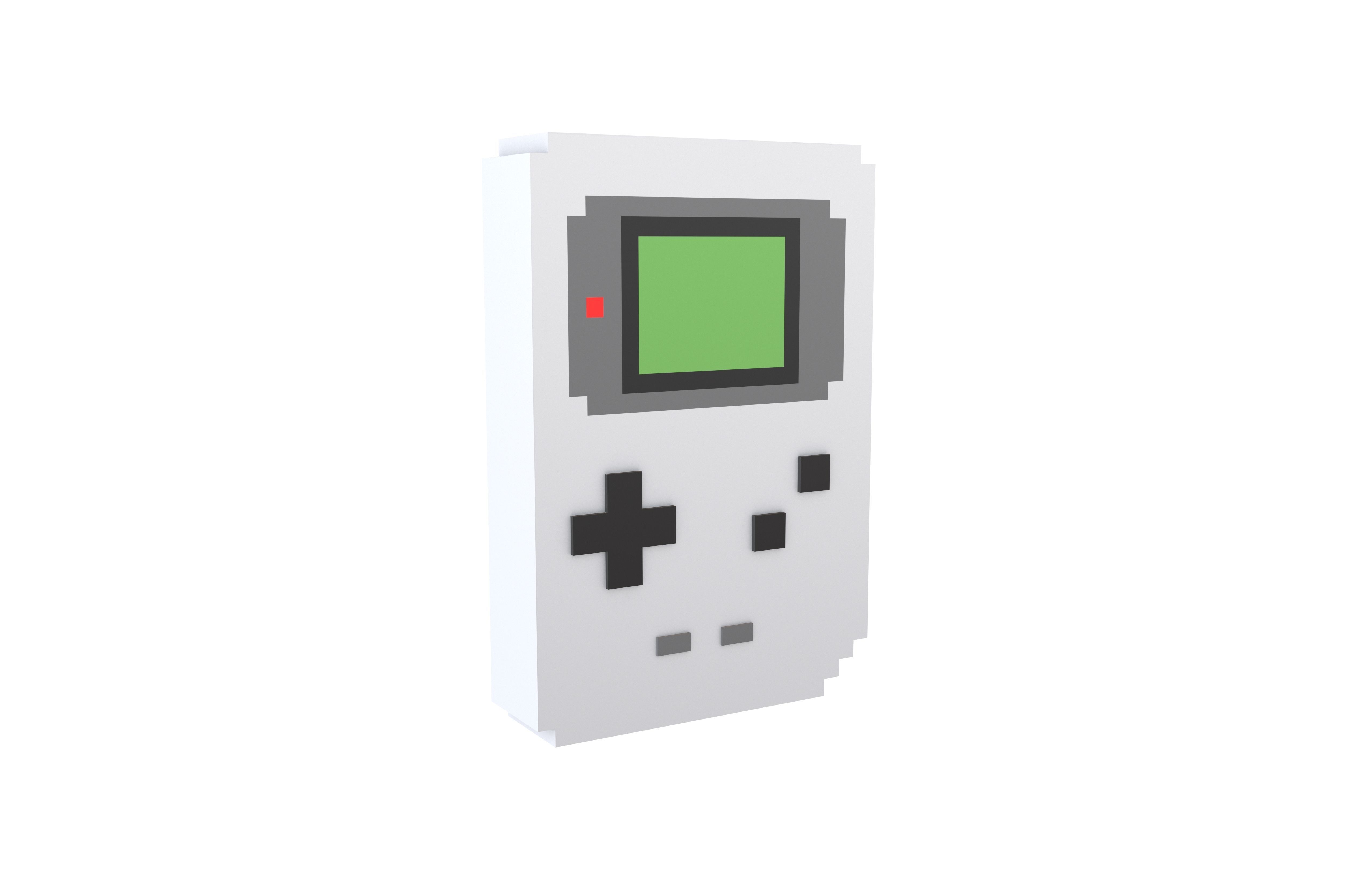 3D model Pixel Gameboy v2 001 VR / AR / low-poly | CGTrader