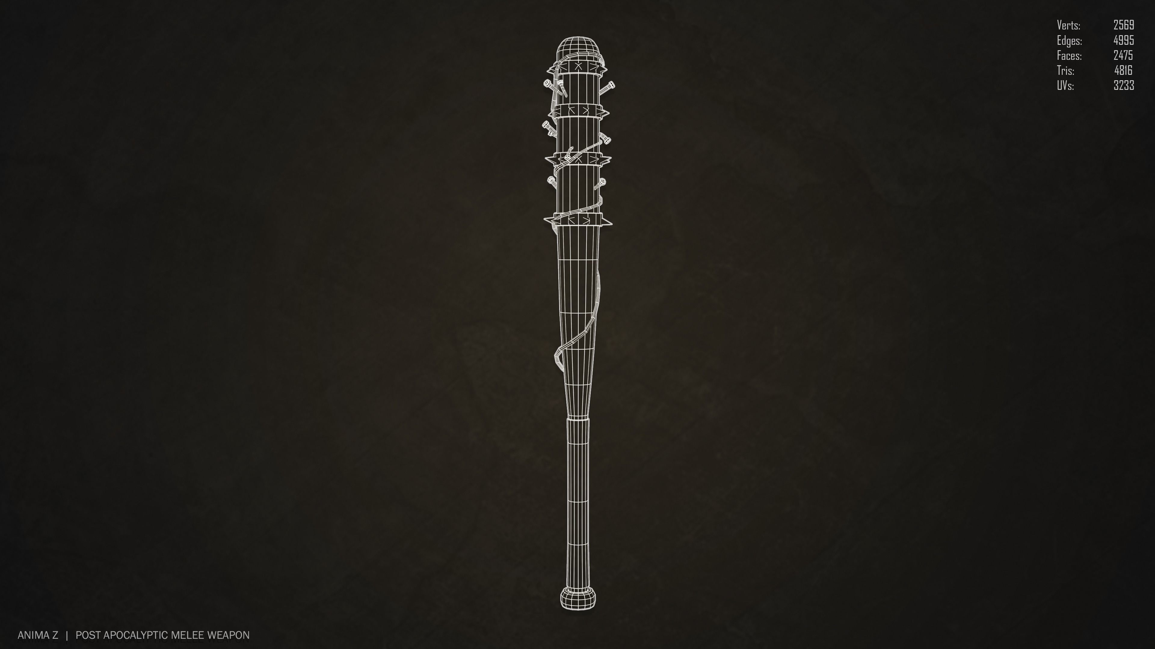 3D model Post Apocalyptic melee weapon VR / AR / low-poly | CGTrader