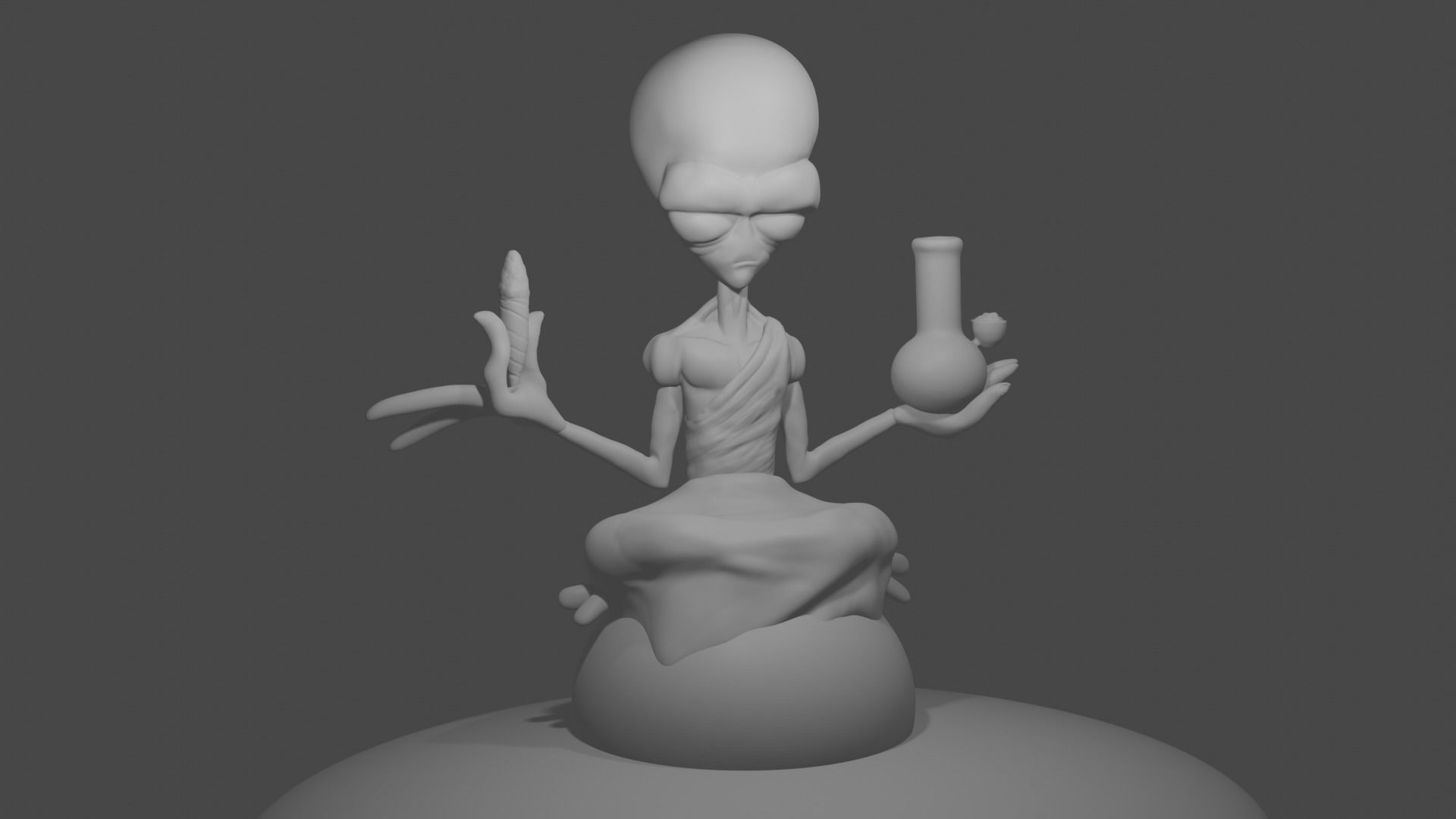 3d printable alien 3D model | CGTrader