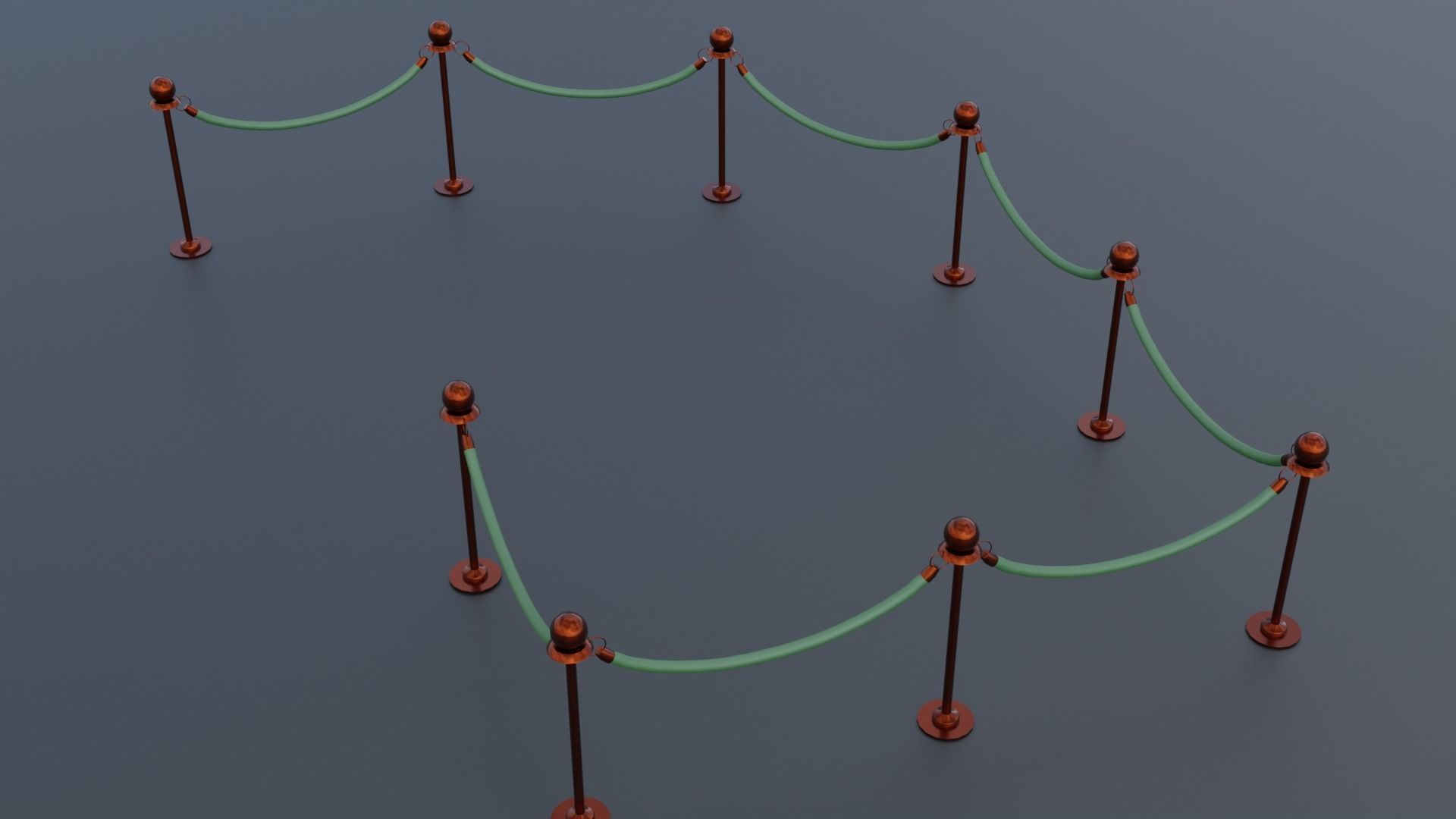 Velvet Rope LowPoly free VR / AR / low-poly 3D model | CGTrader