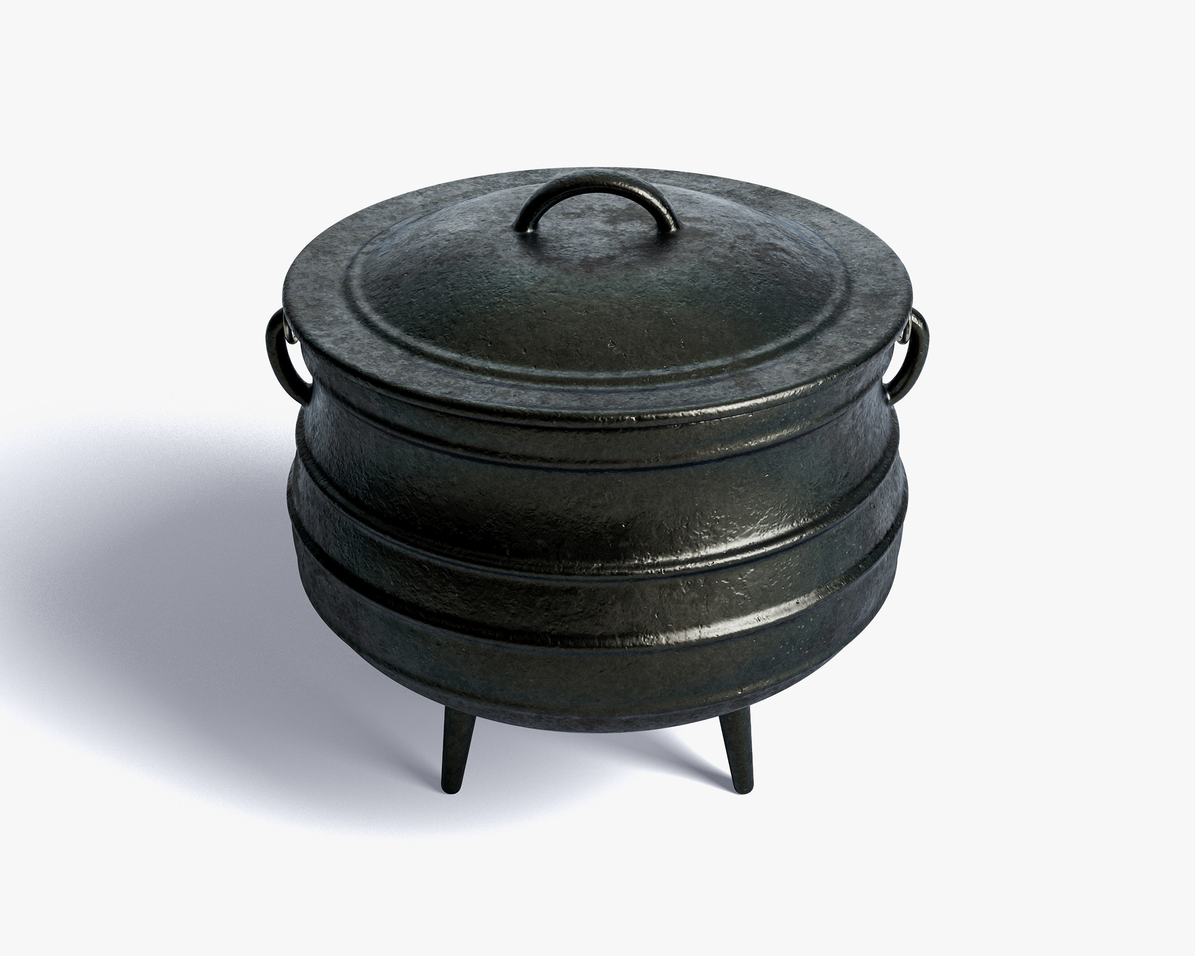 Cast Iron Potjie Pot 3D model | CGTrader