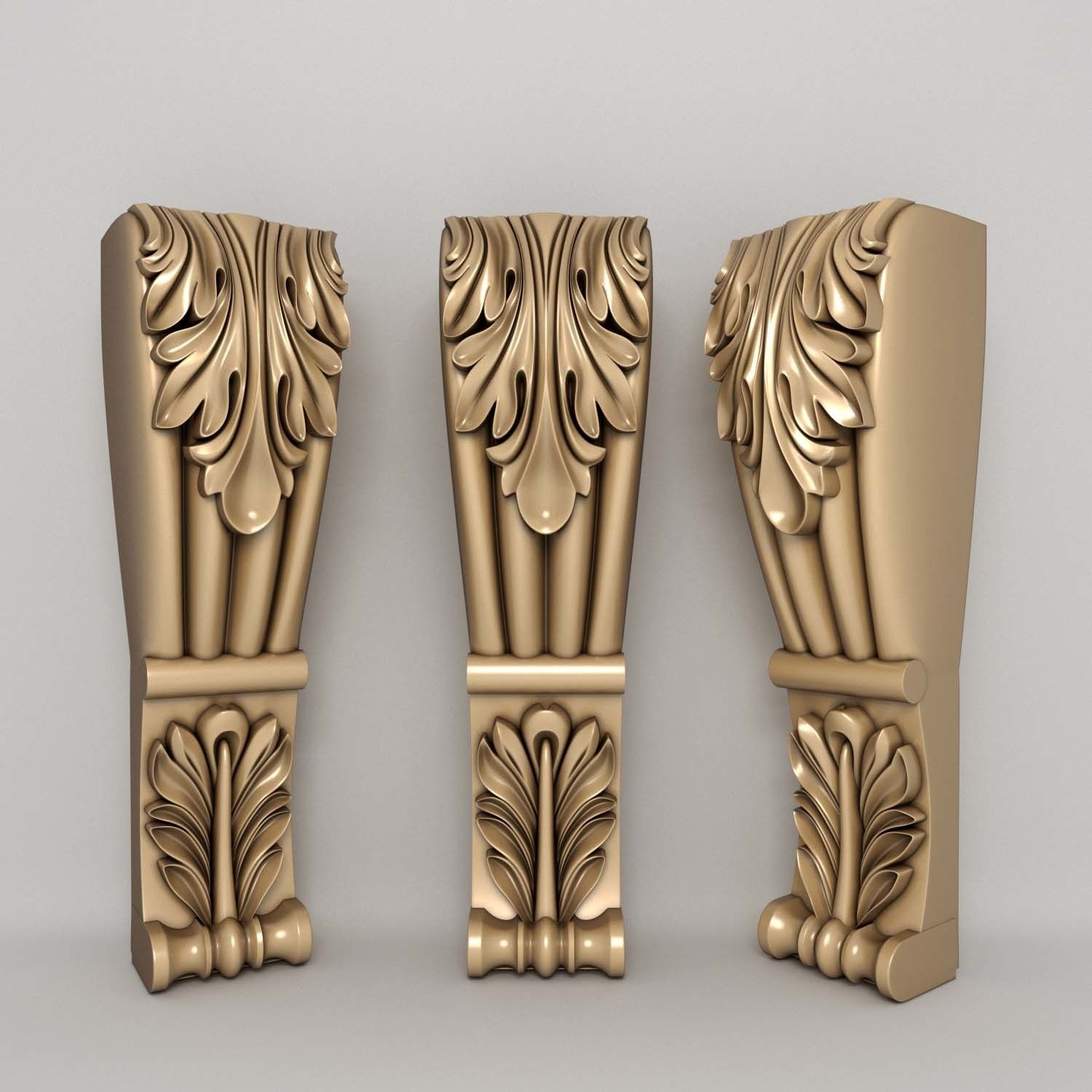 bracket classic brackets 3D model | CGTrader