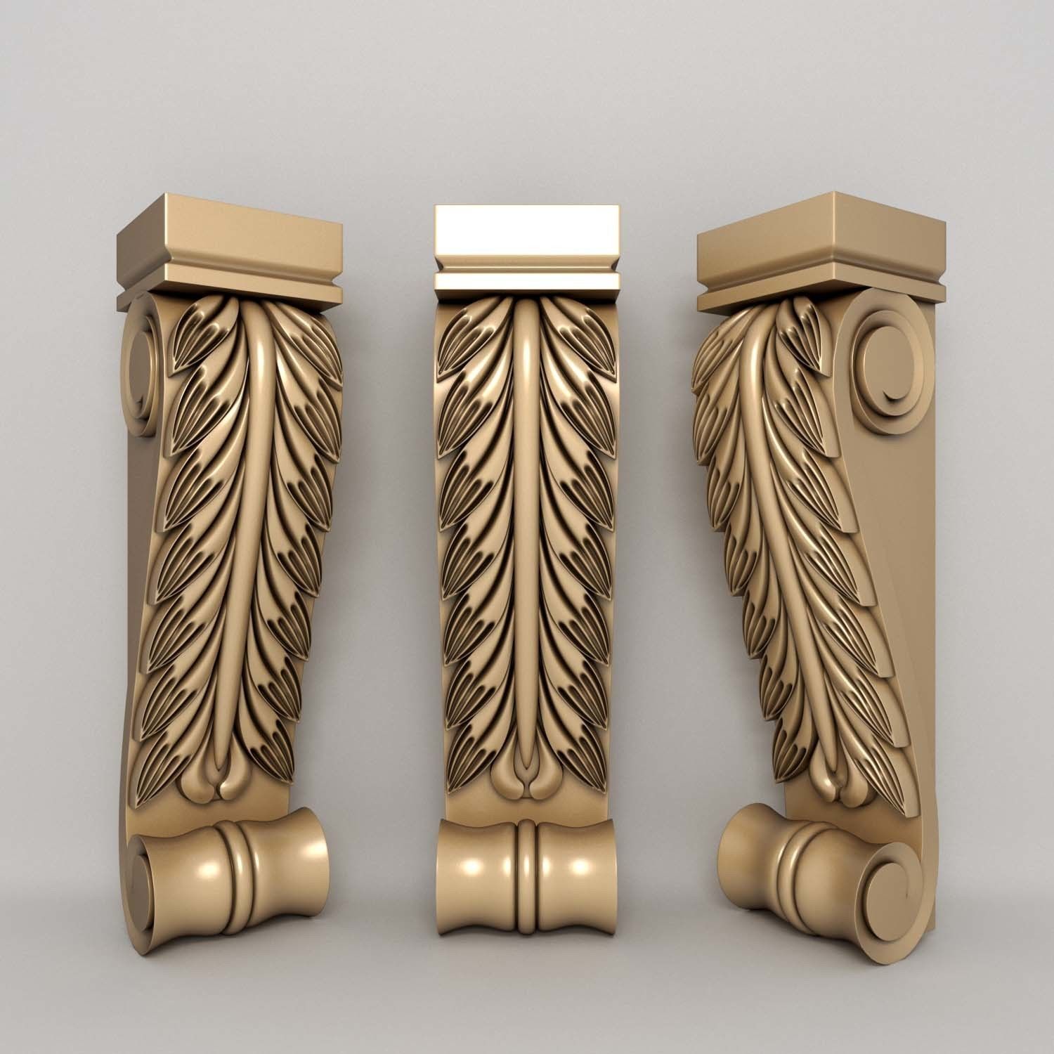 bracket classic brackets 3D model | CGTrader