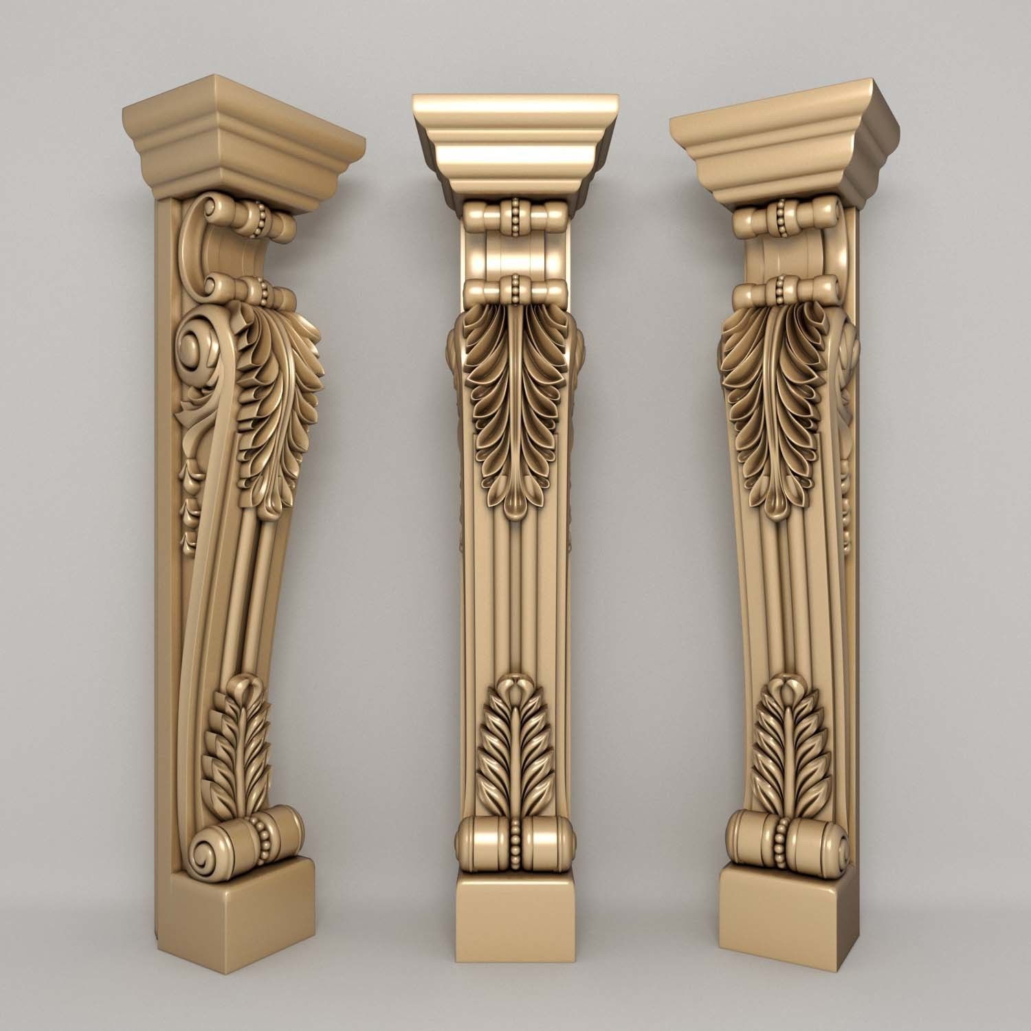 bracket classic brackets 3D model | CGTrader