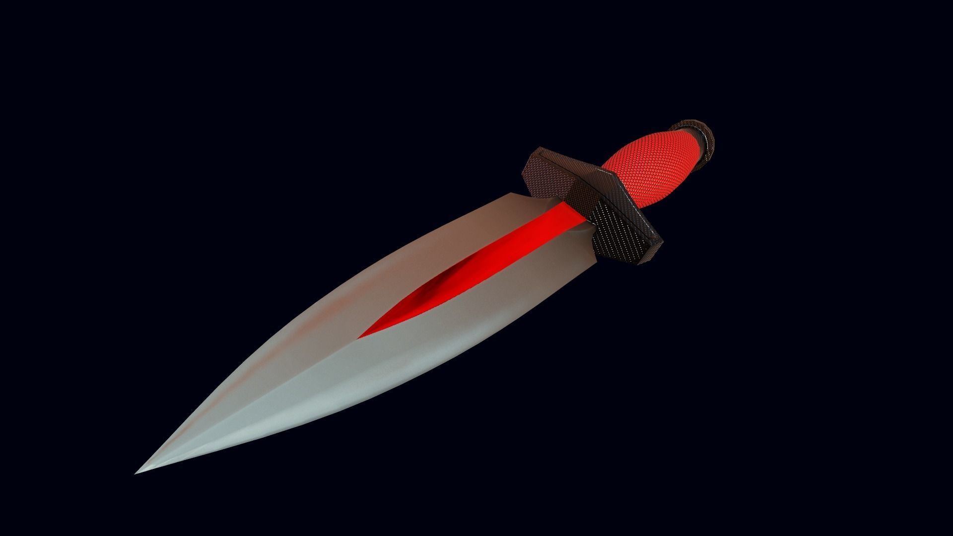 Stylized knife low-poly game-ready free VR / AR / low-poly 3D model ...