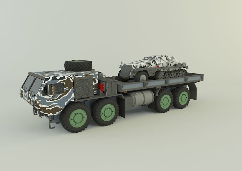 M 977 Hemtt Truck Replica SDKFZ 250 3D model | CGTrader