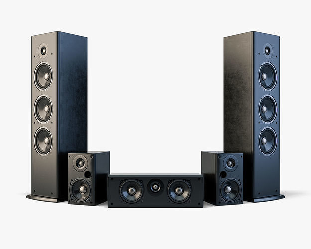 Speaker System 3D model | CGTrader