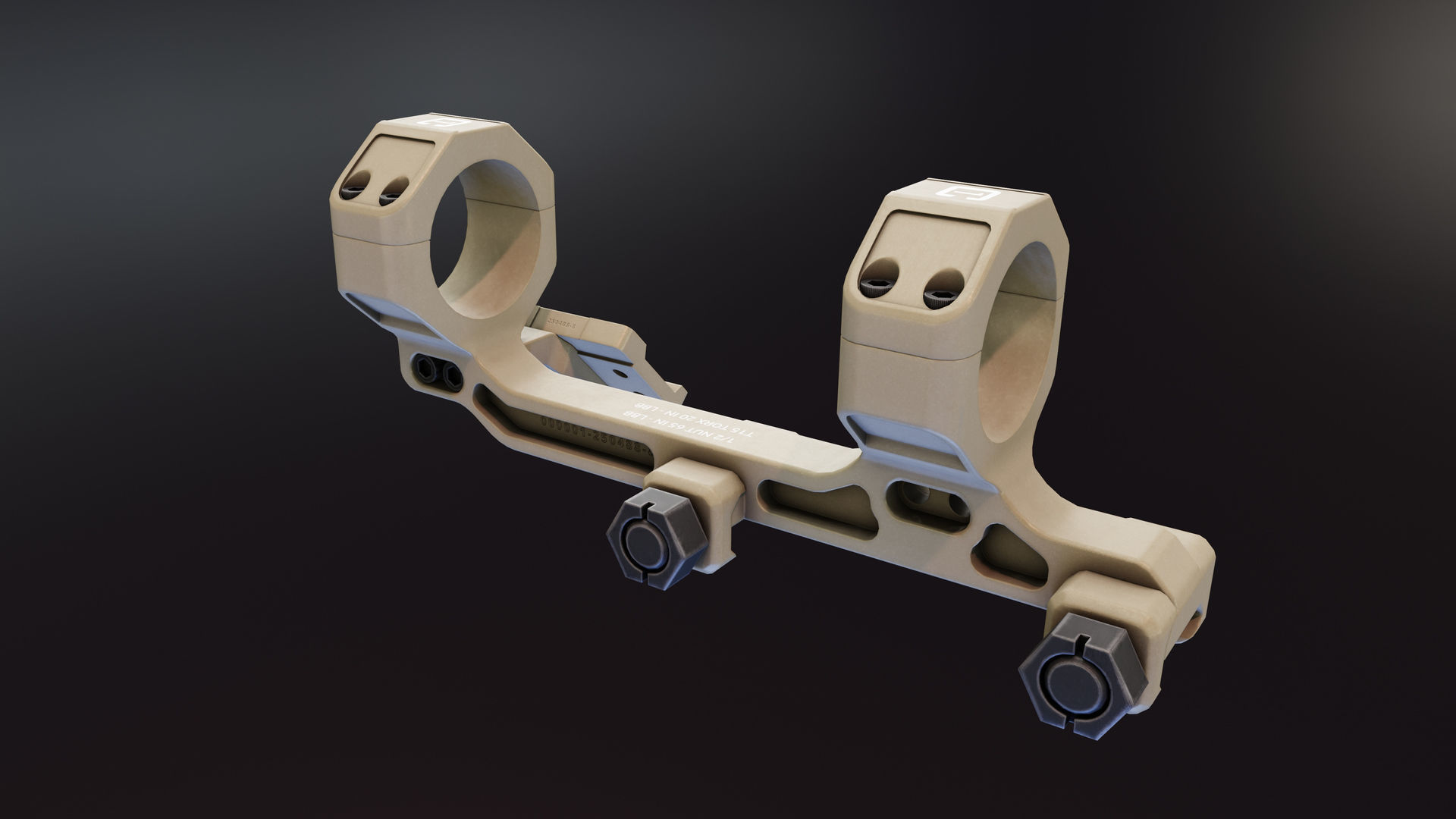 3D model Badger C1 Optic Mount VR / AR / low-poly | CGTrader