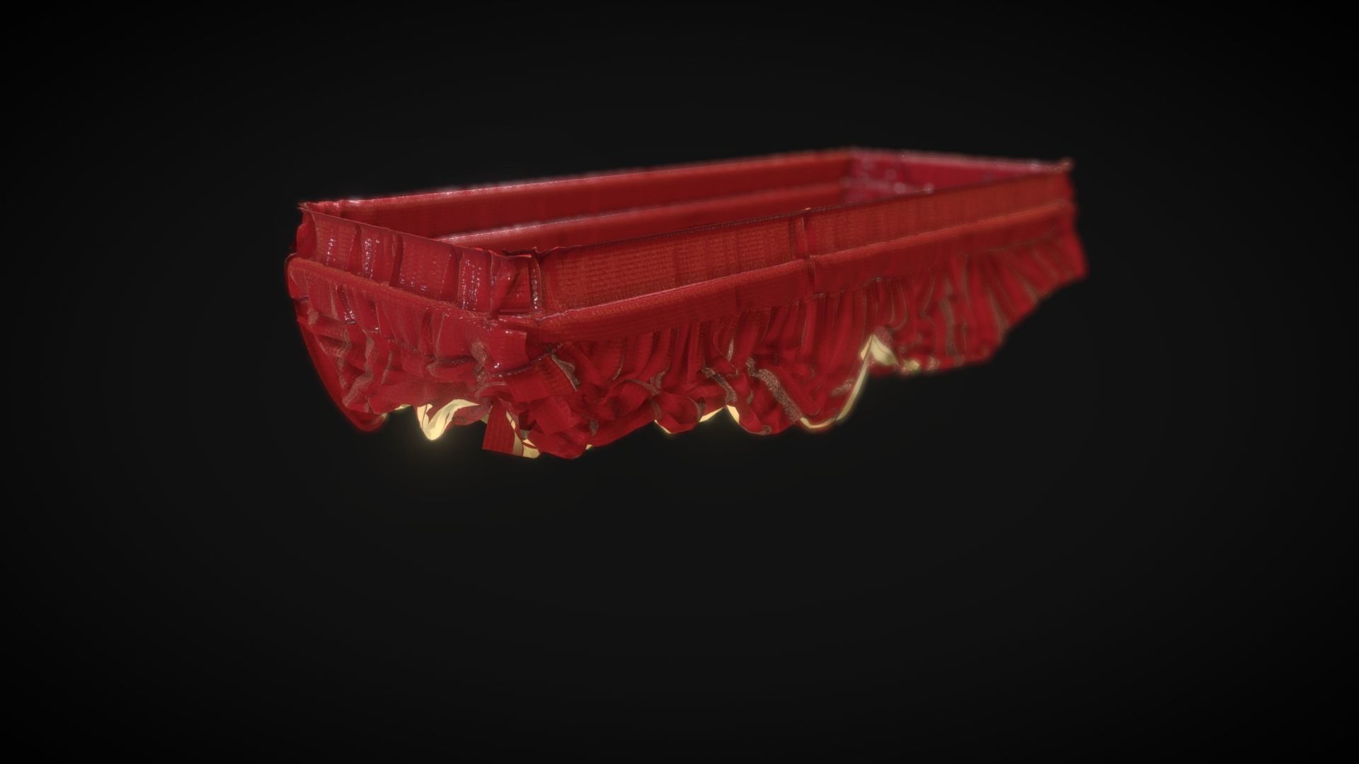 3D model Theatre Curtain - backdrop Animated VR / AR / low-poly | CGTrader