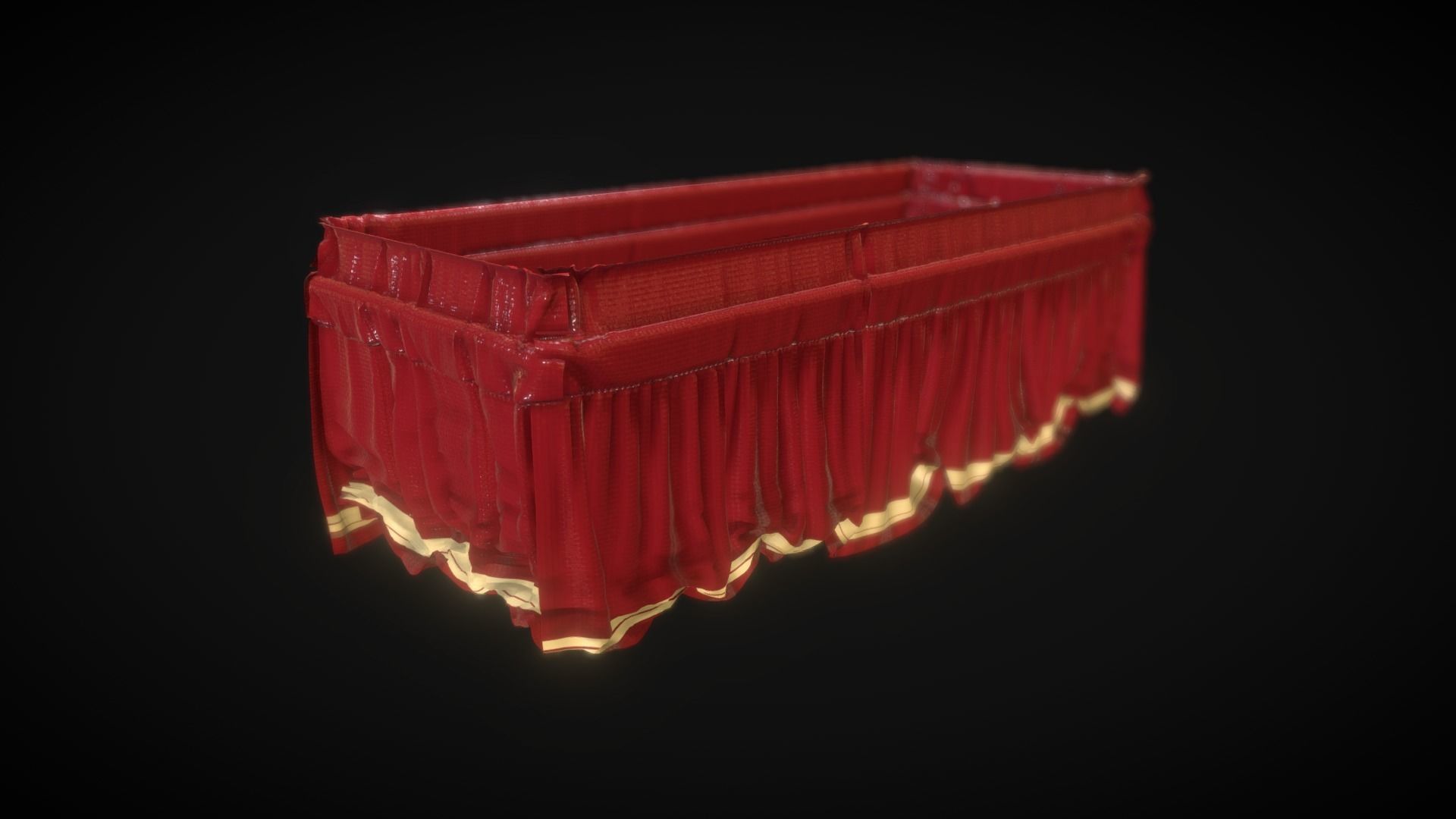 3D model Theatre Curtain - backdrop Animated VR / AR / low-poly | CGTrader
