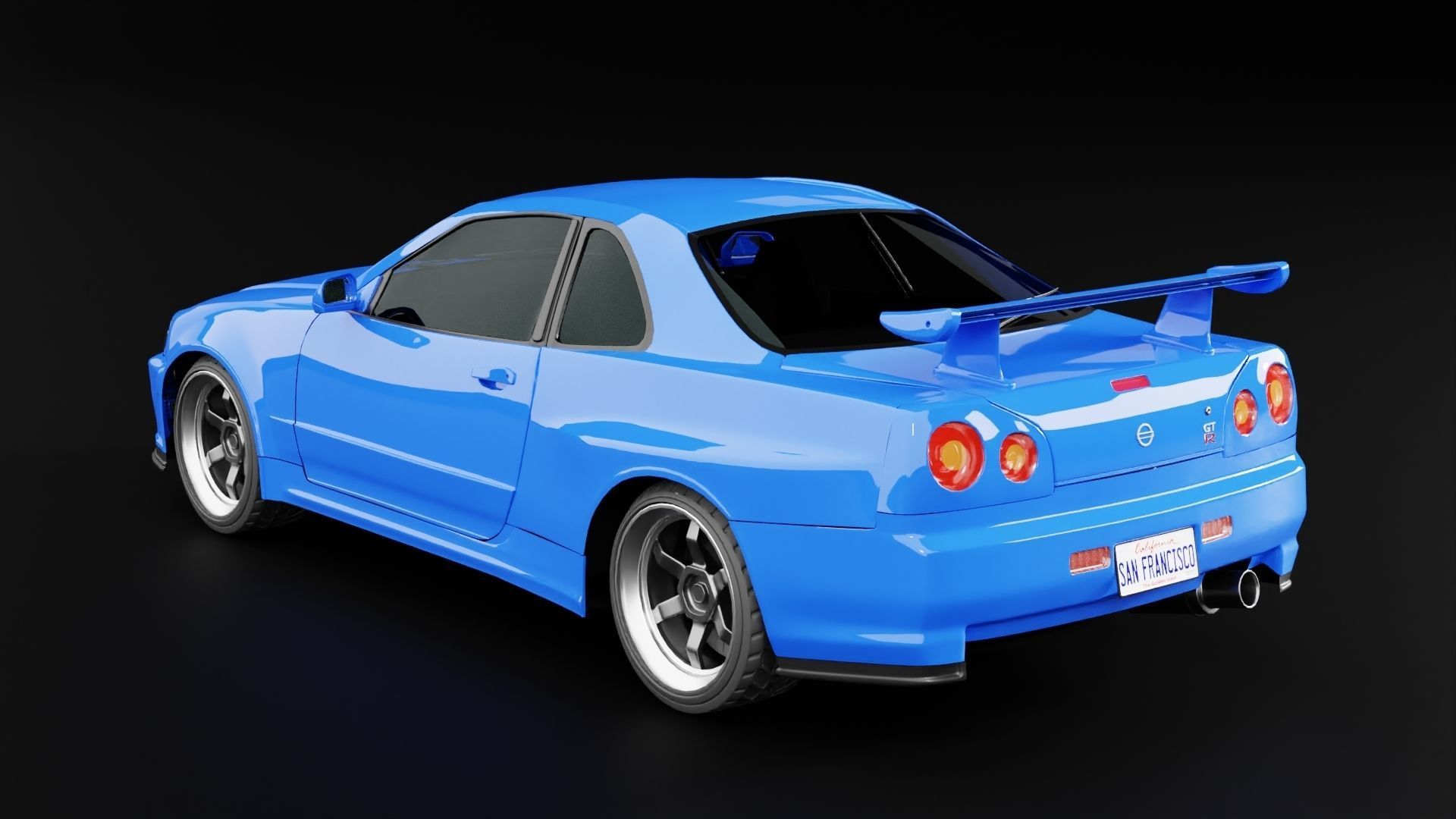 3D model Nissan Skyline GT-R R34 VR / AR / low-poly | CGTrader