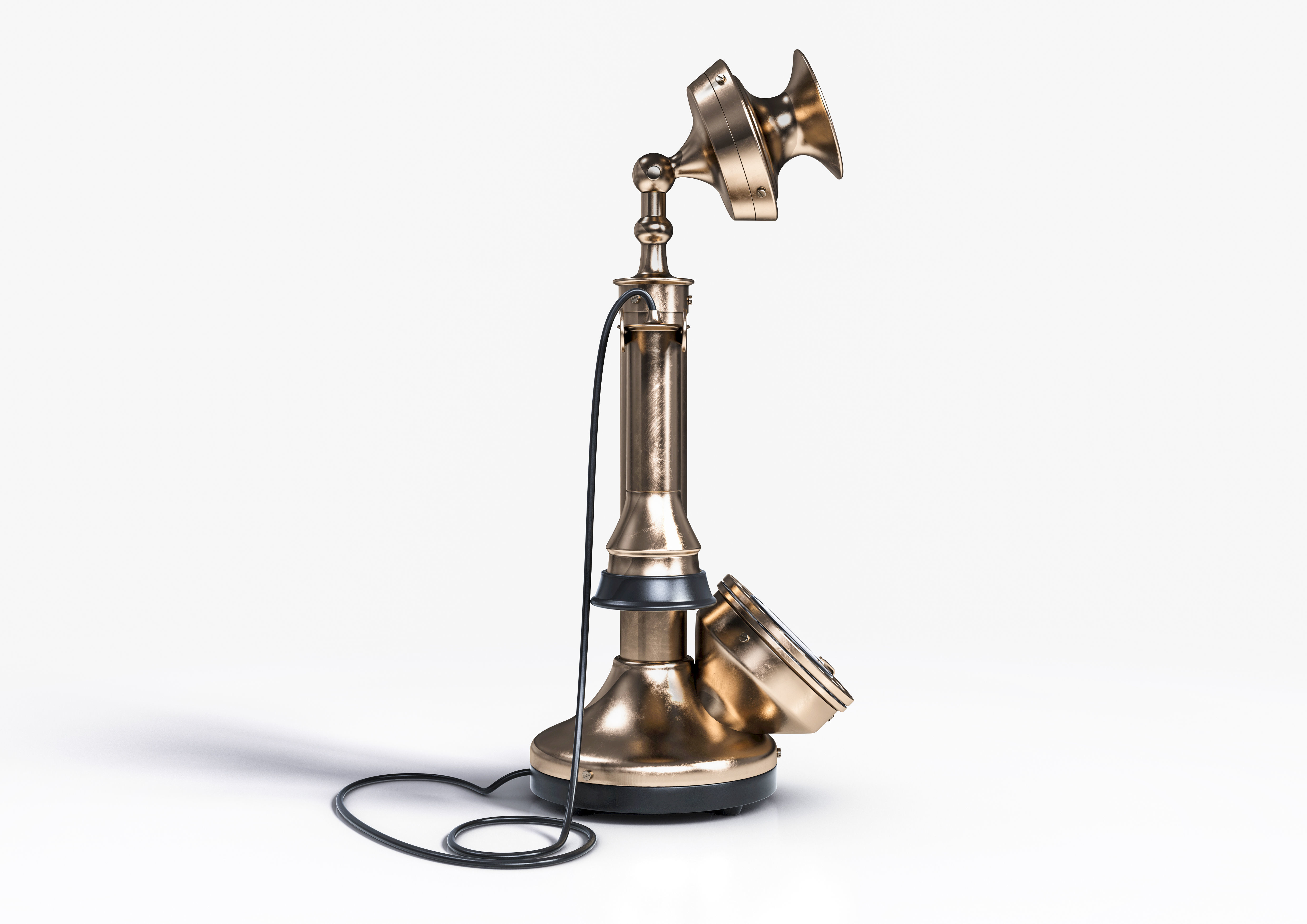 Vintage Candlestick Bell Telephone 3D model | CGTrader