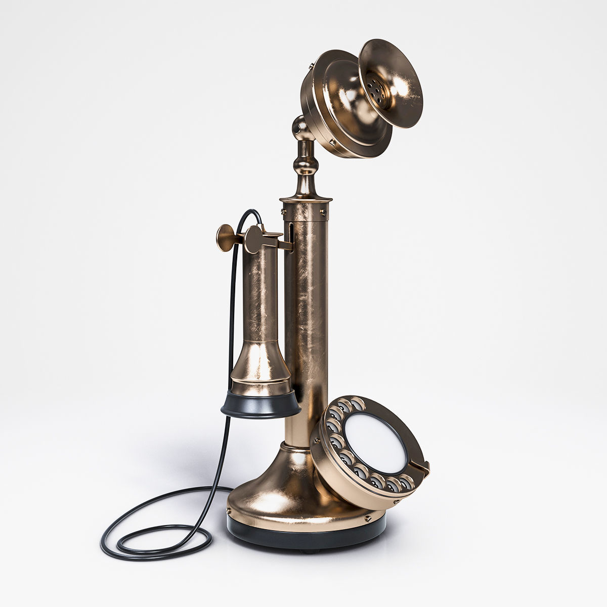 Vintage Candlestick Bell Telephone 3D model | CGTrader